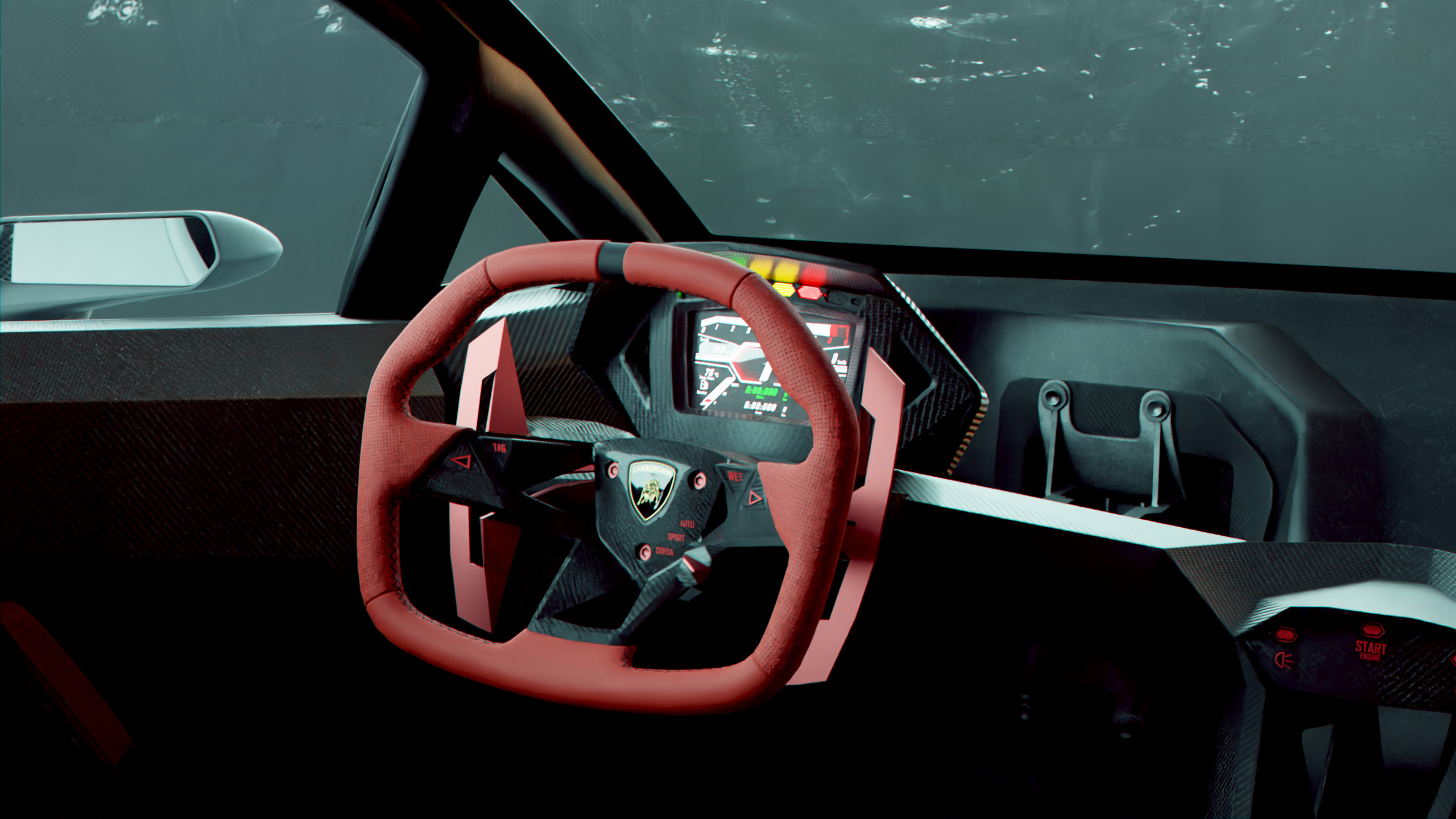 Lamborghini Sesto Elemento Steering Wheel