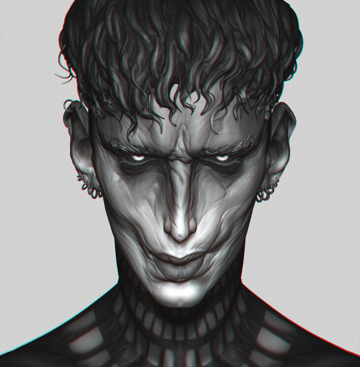 Adrián Rojas (Dante) - Head sculpt