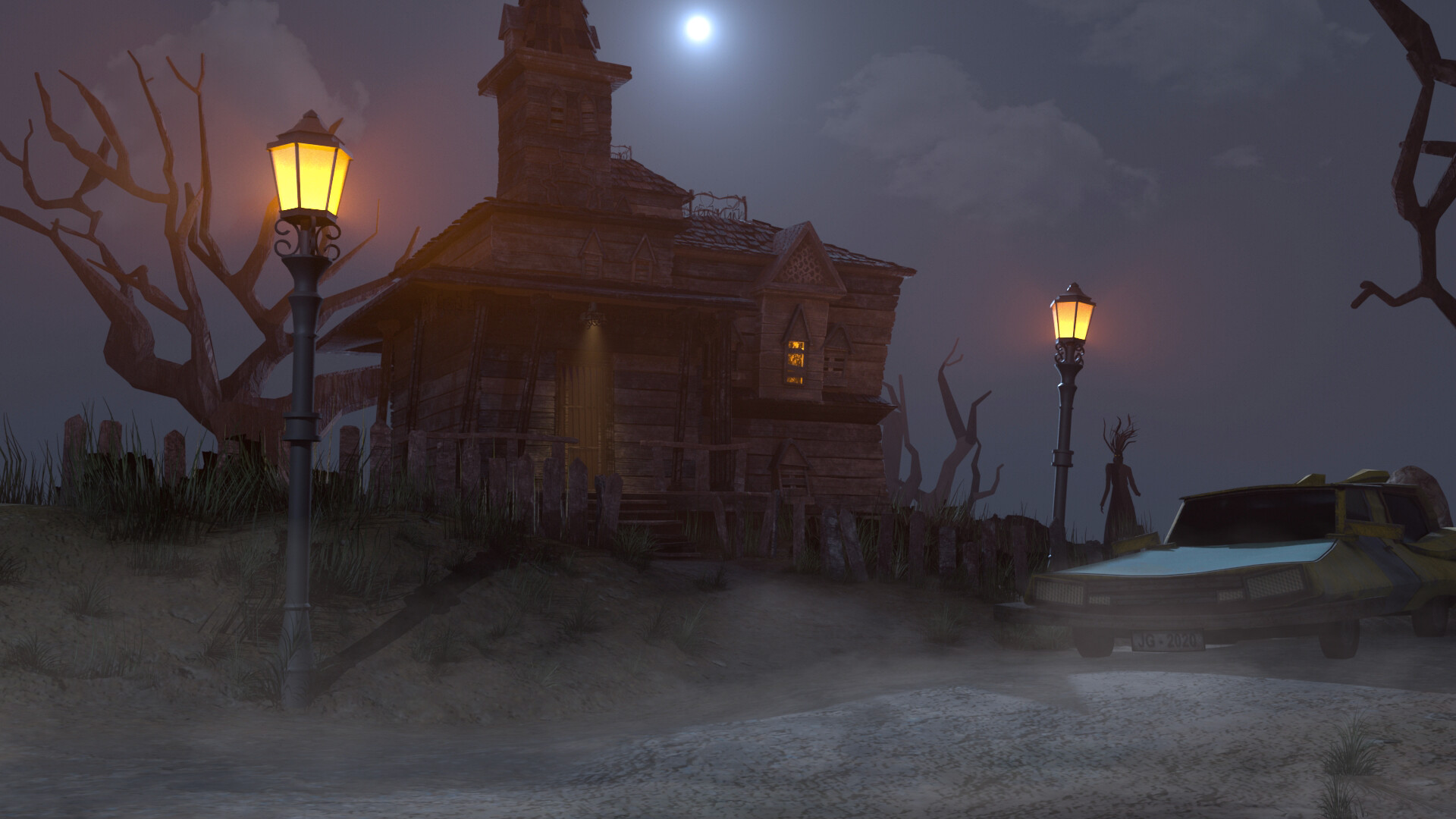 ArtStation - Spooky Scene