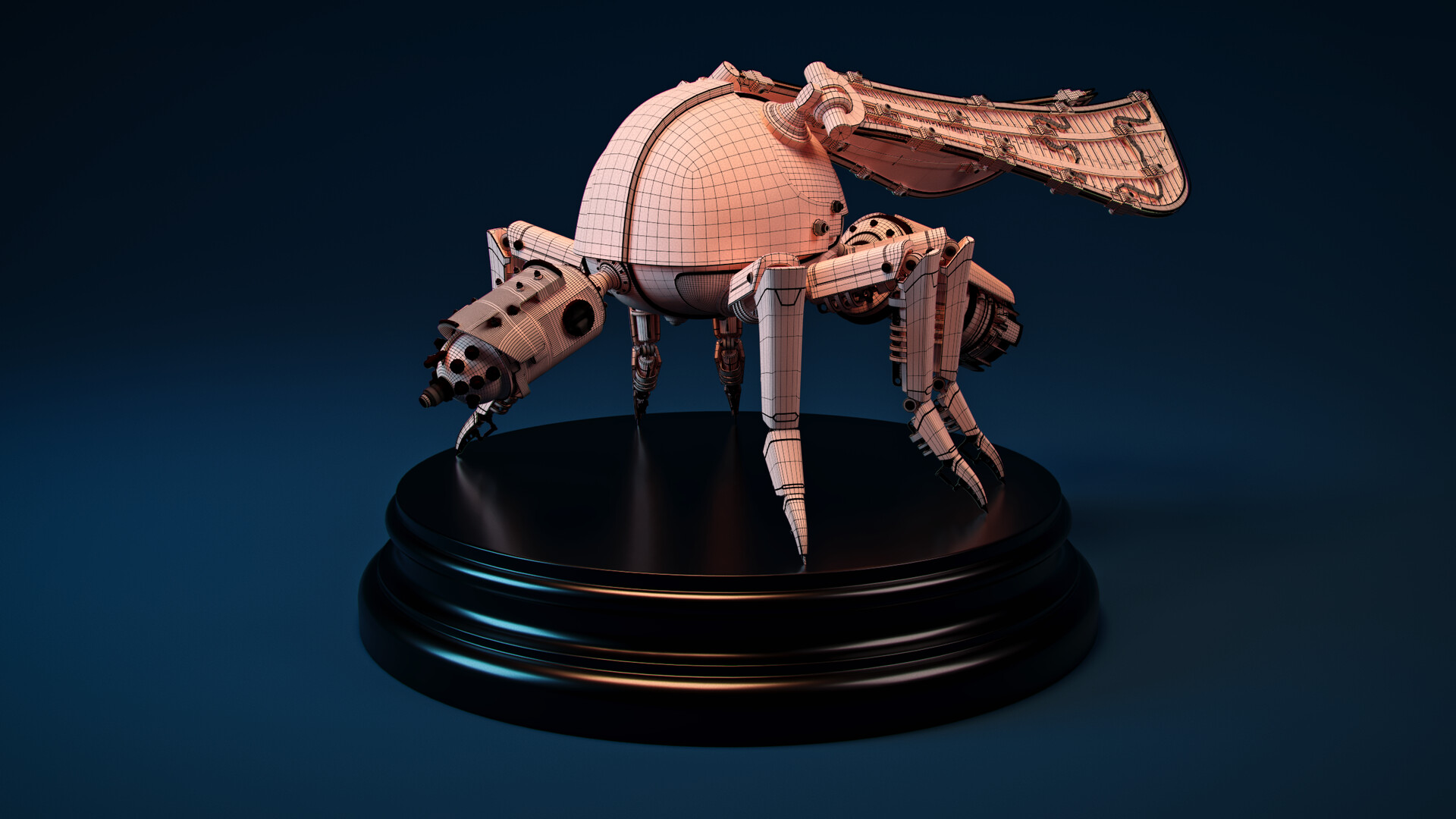 ArtStation - 05. SpyFly Wireframe Renders