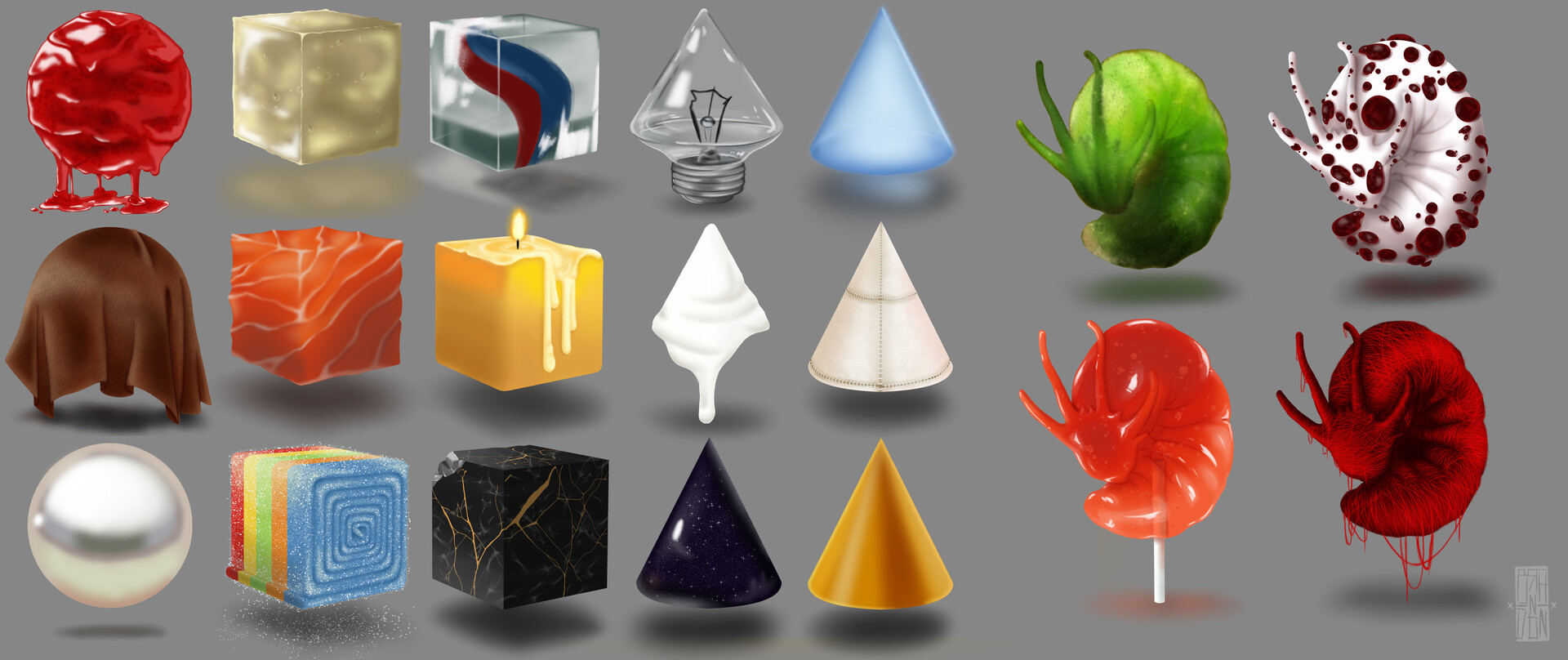 ArtStation - Materials study 1