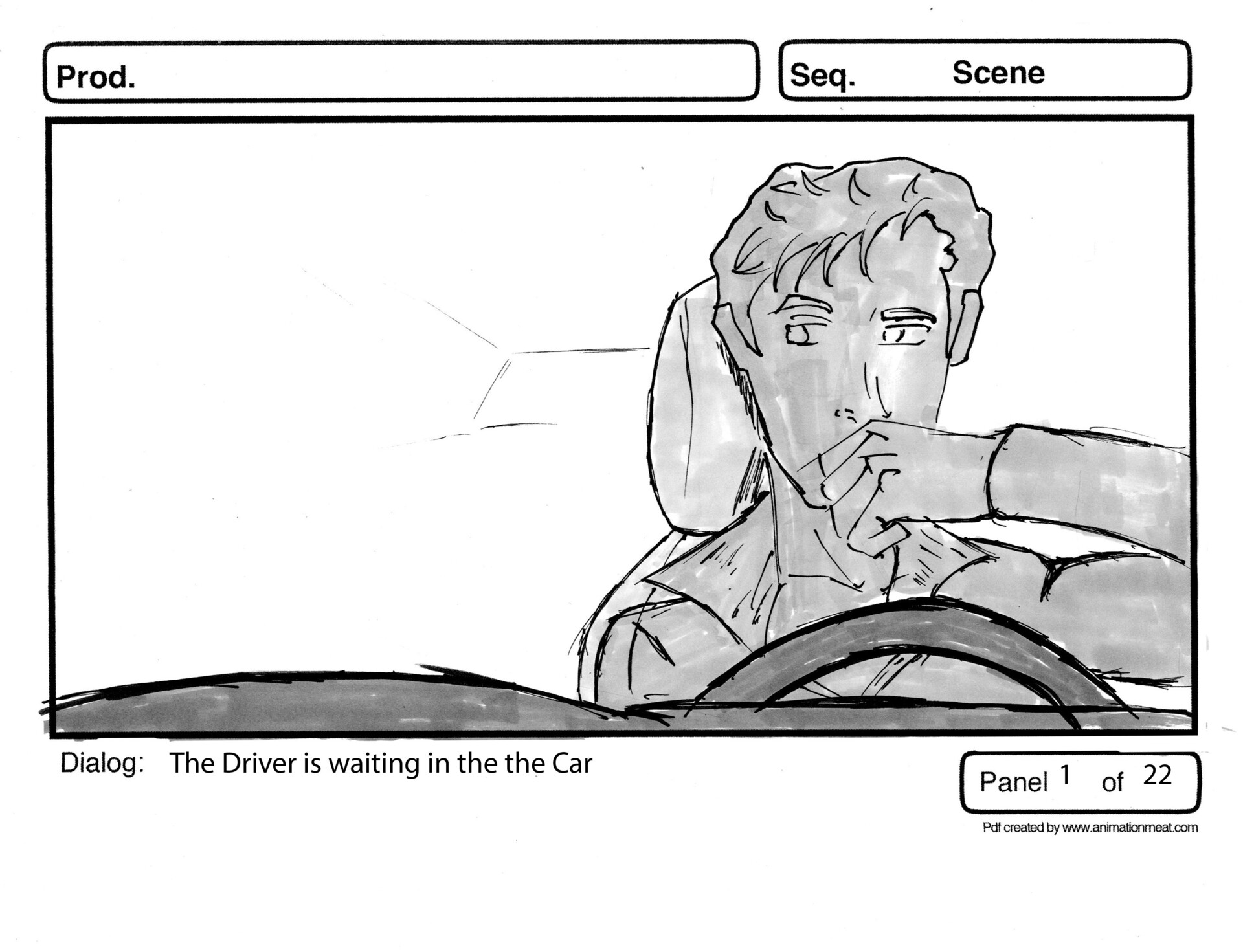 ArtStation - Old Student Storyboard Work 3: Car Ad / Getaway Driver