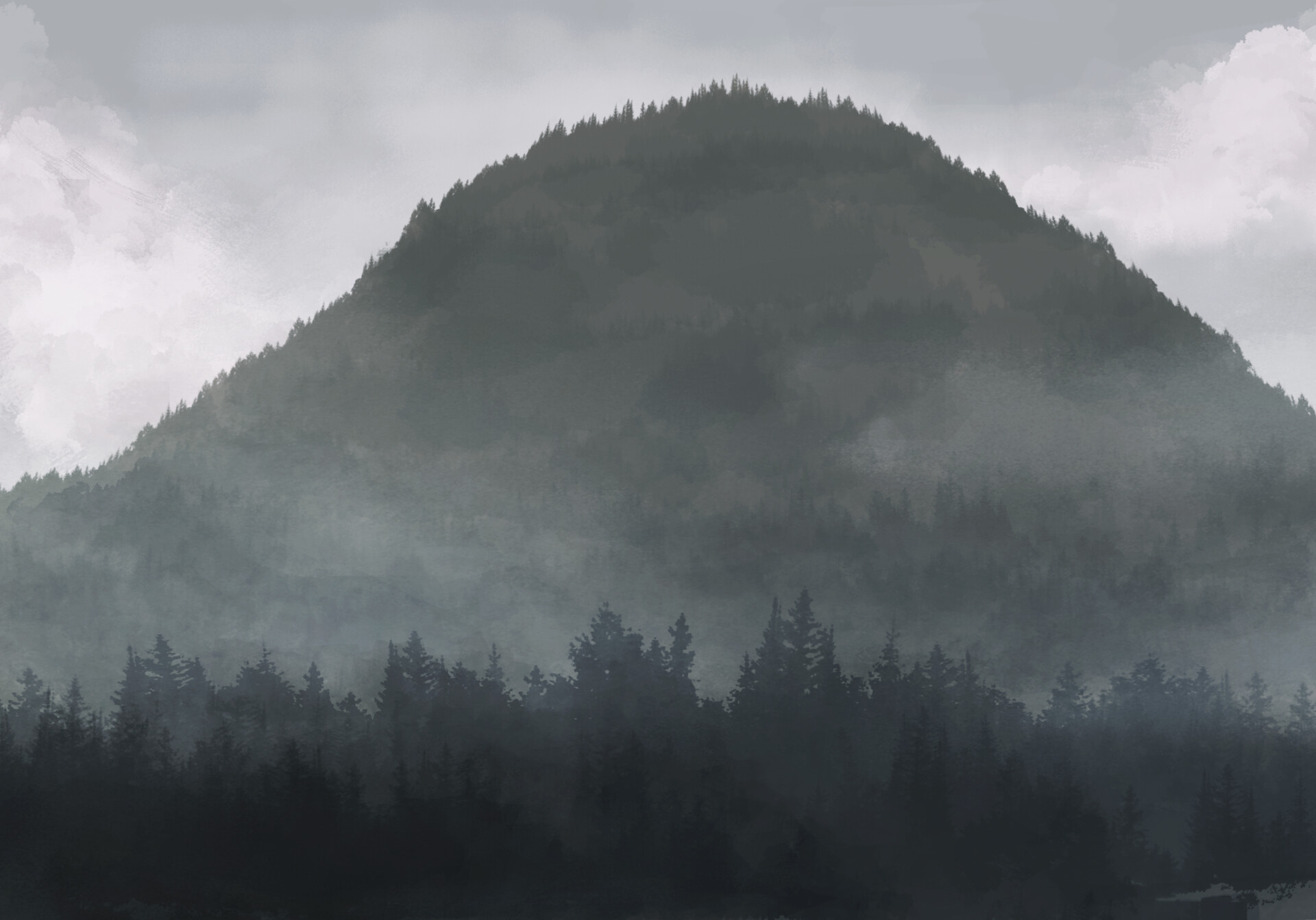 ArtStation - Random landscape study.