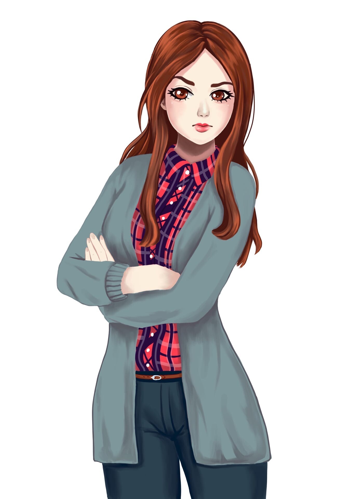 ArtStation - A visual novel sprite
