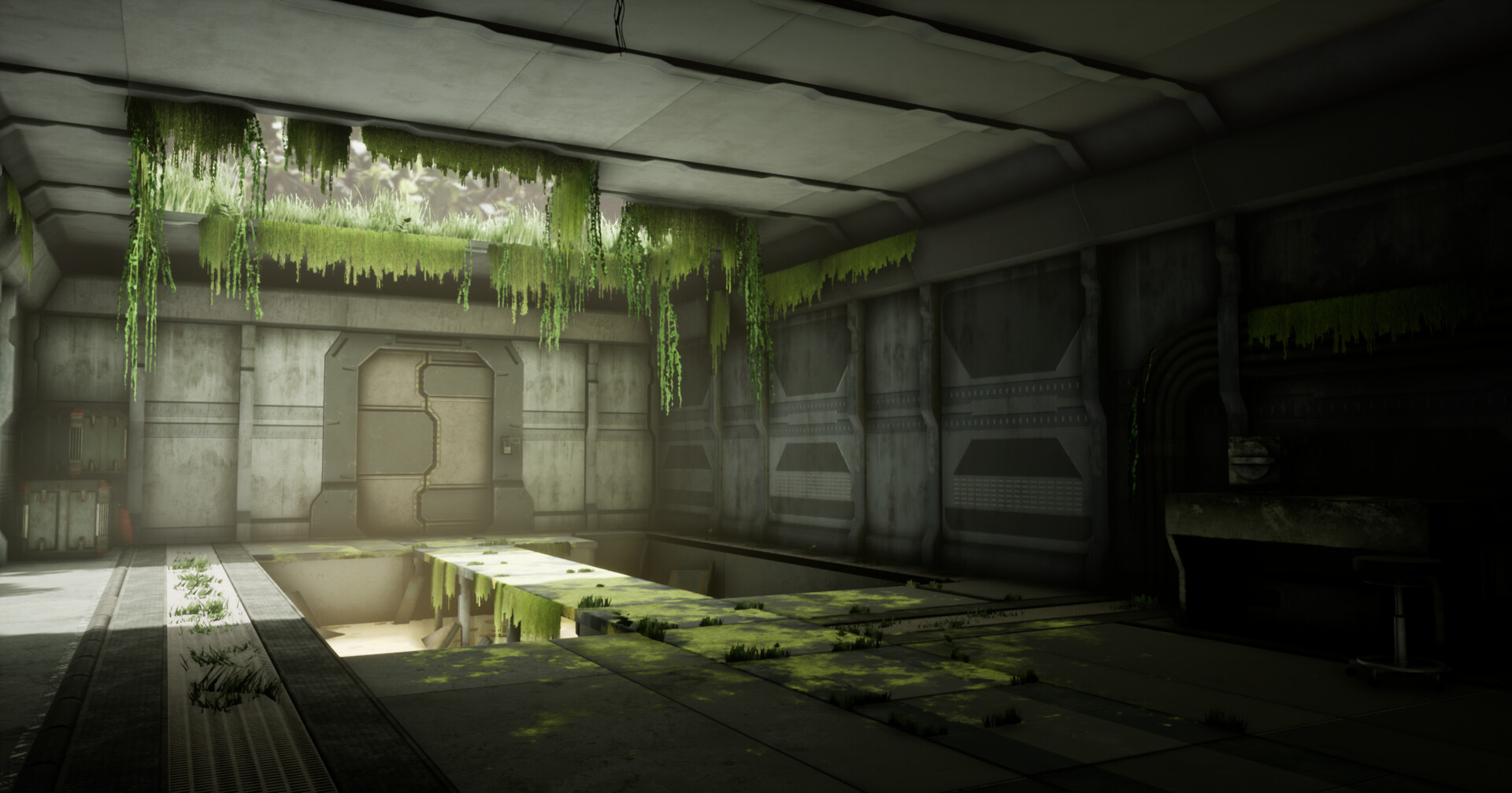 ArtStation - UE4 Syfy Lab Derelict Environment
