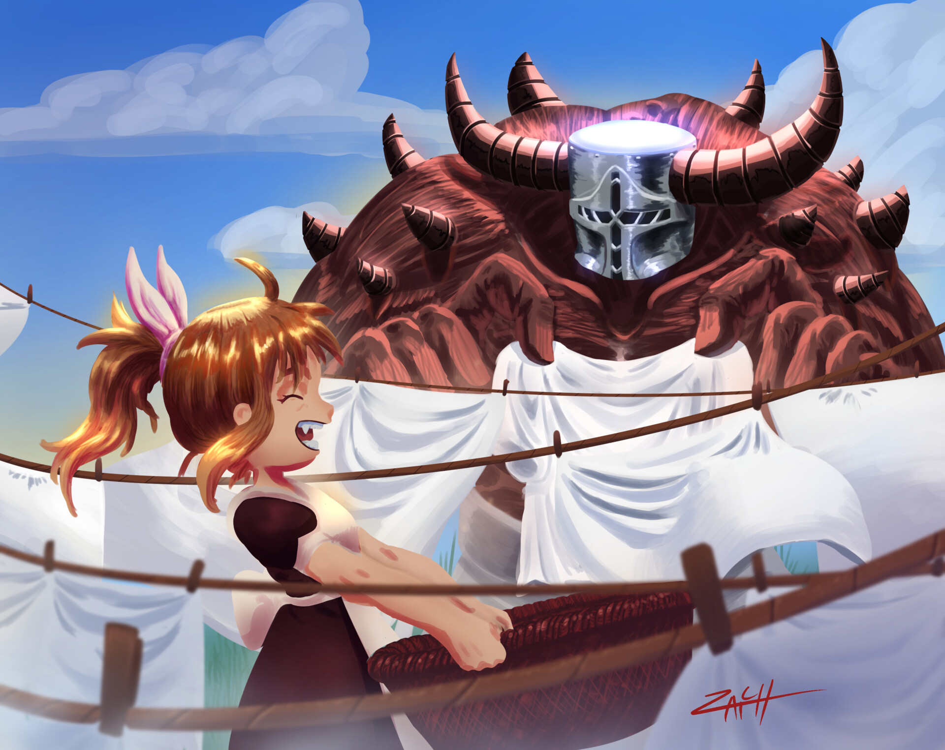 ArtStation - A corrupt warrior help his mother.