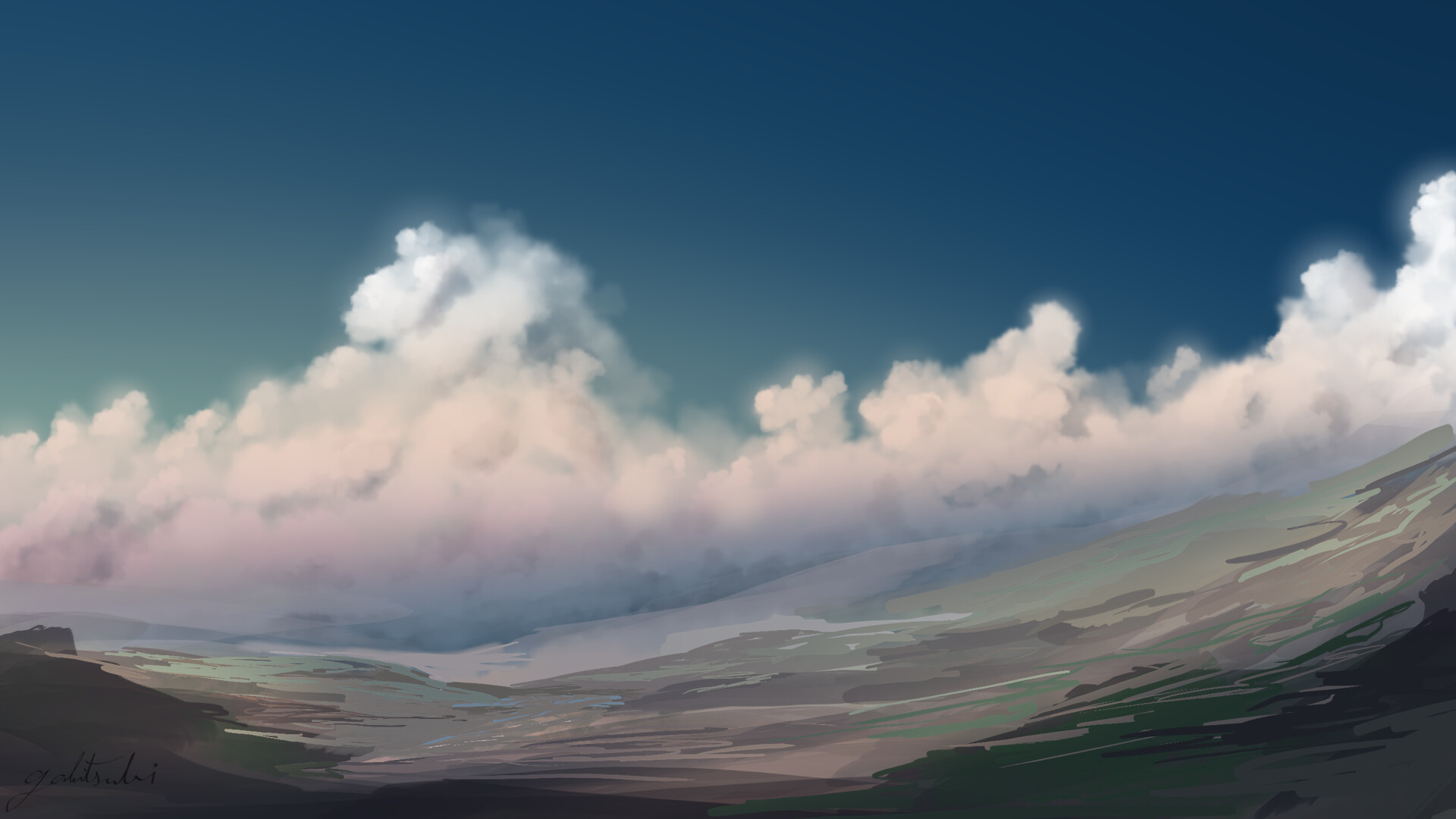 ArtStation - Quick landscape painting