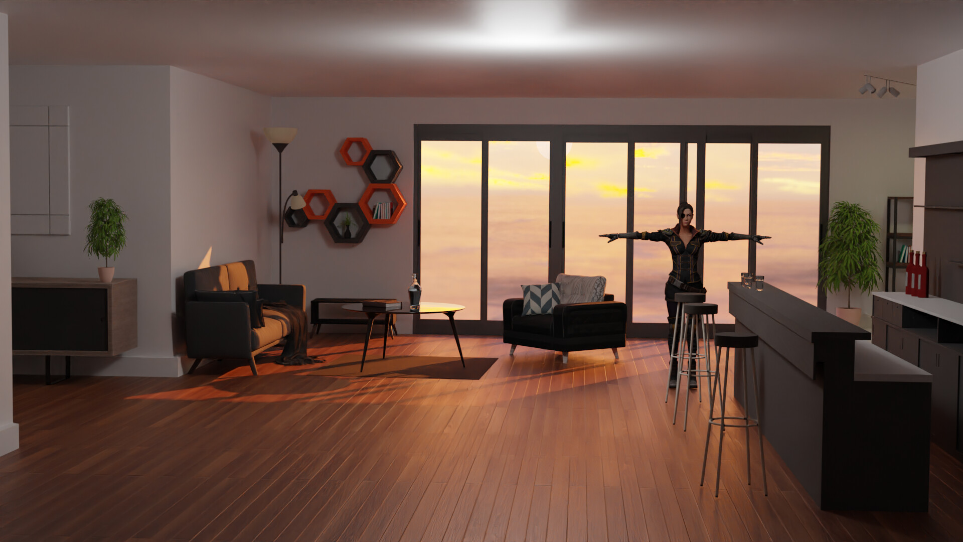 ArtStation - Penthouse - Render and Material practice
