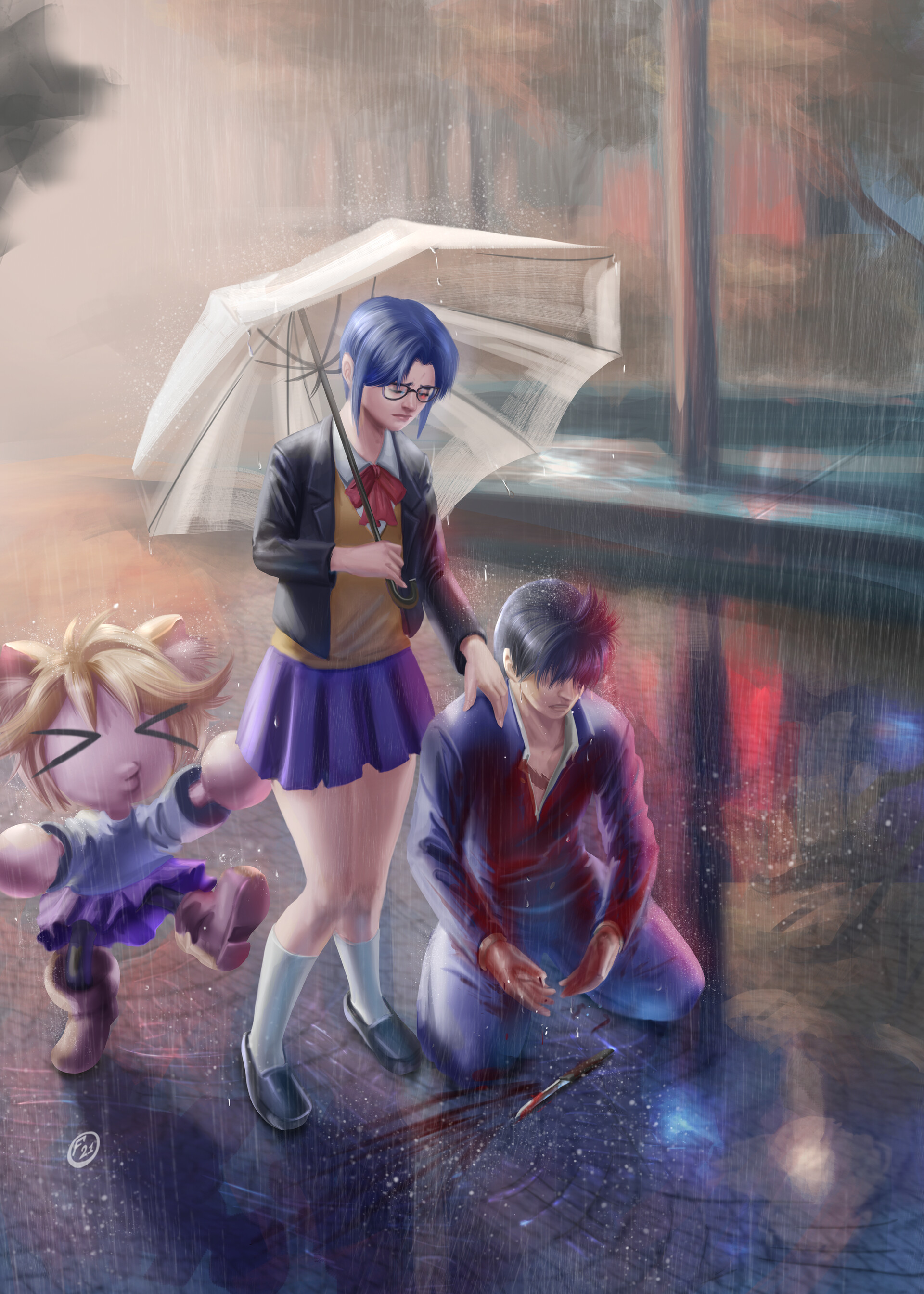 ArtStation - Tsukihime Scene study 2