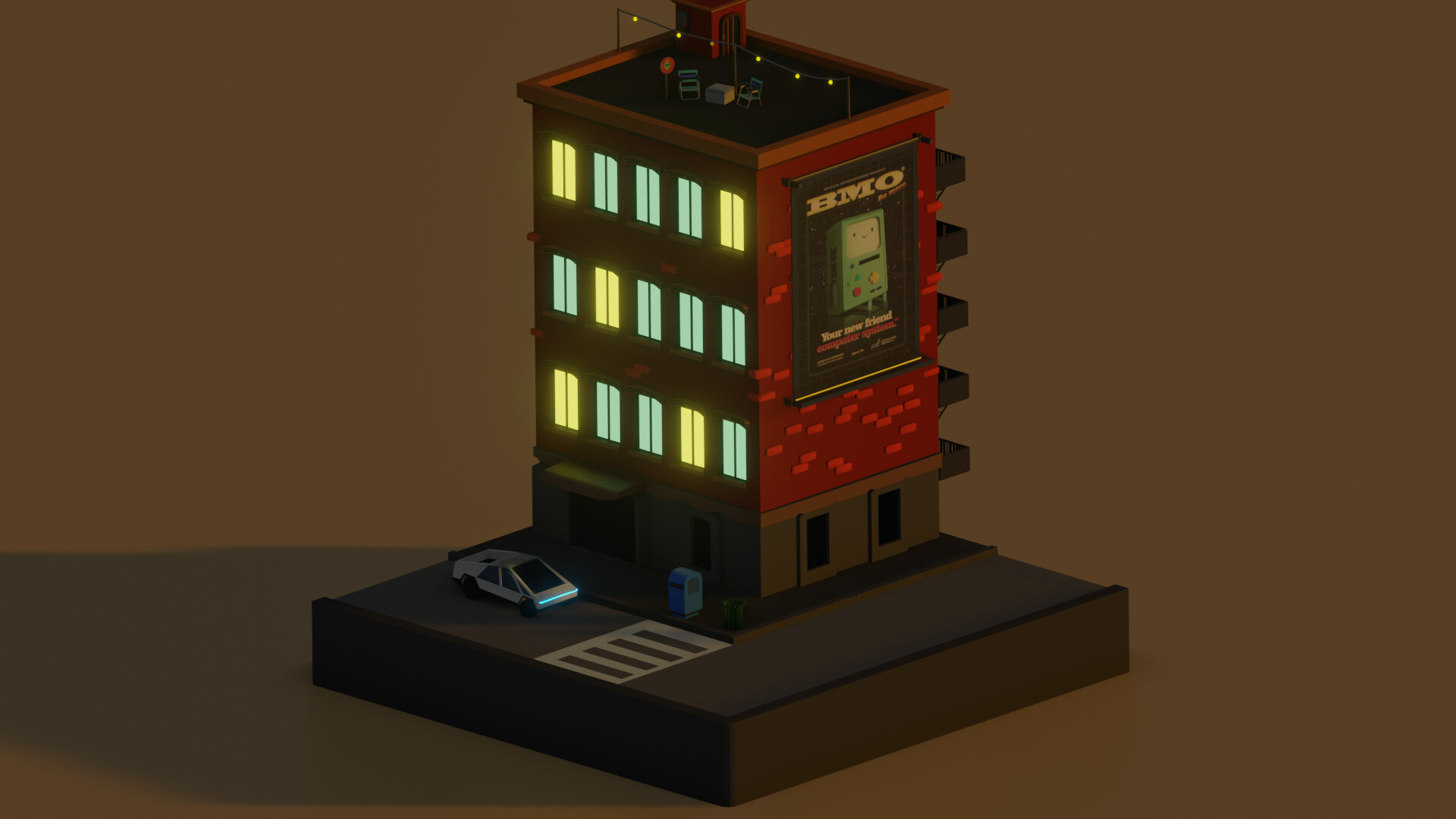 ArtStation - Low Poly Building