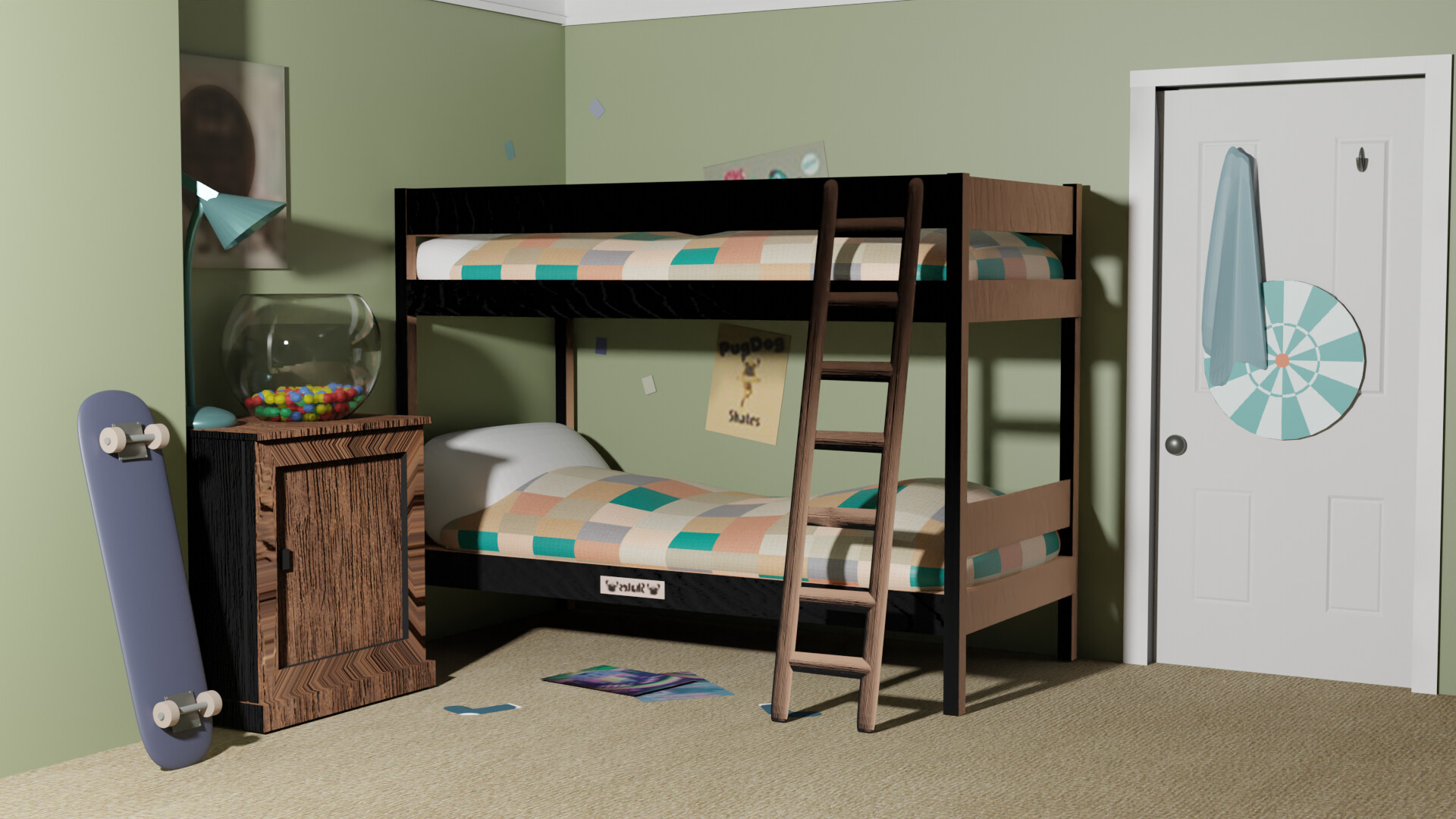 ArtStation - Gumball bedroom