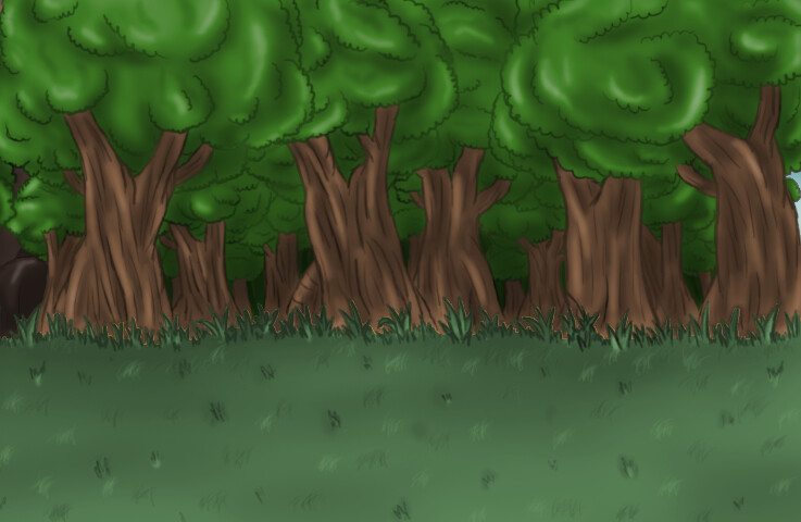8 Bit Jungle Background Clipart