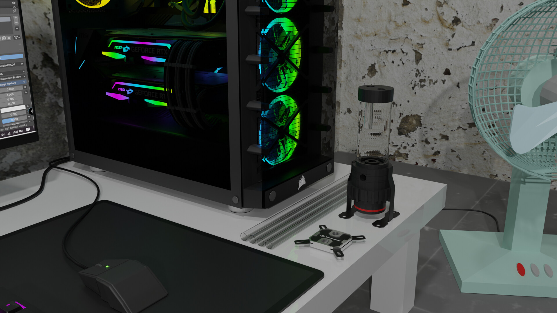 ArtStation - Water Cooling Project Desktop