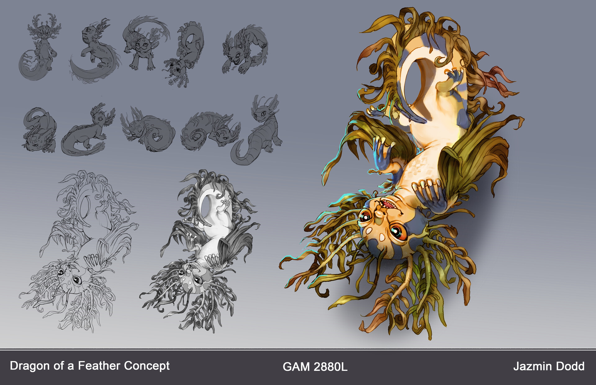 ArtStation - River Dragon Character Concept