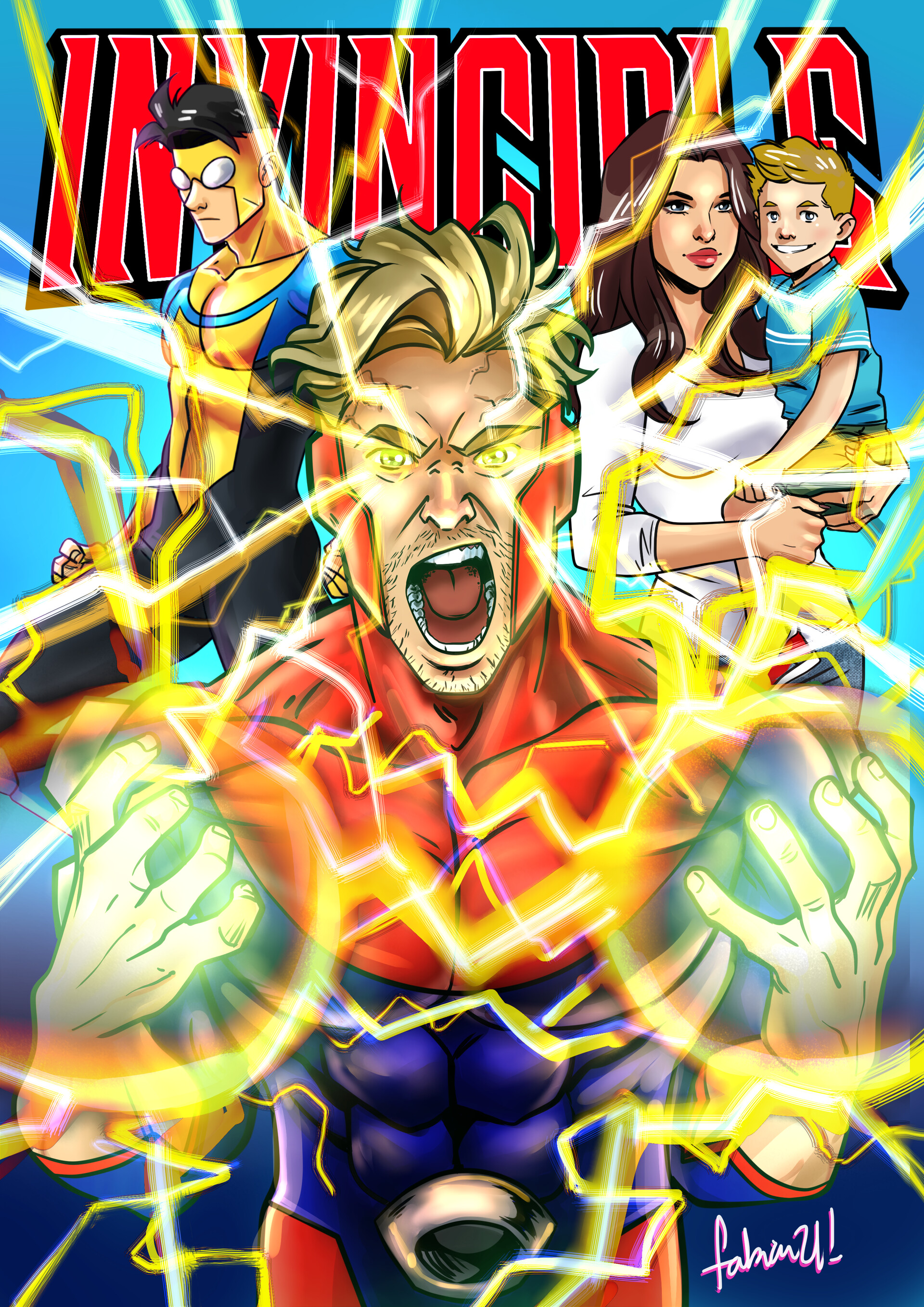 ArtStation - Invincible vs Powerplex