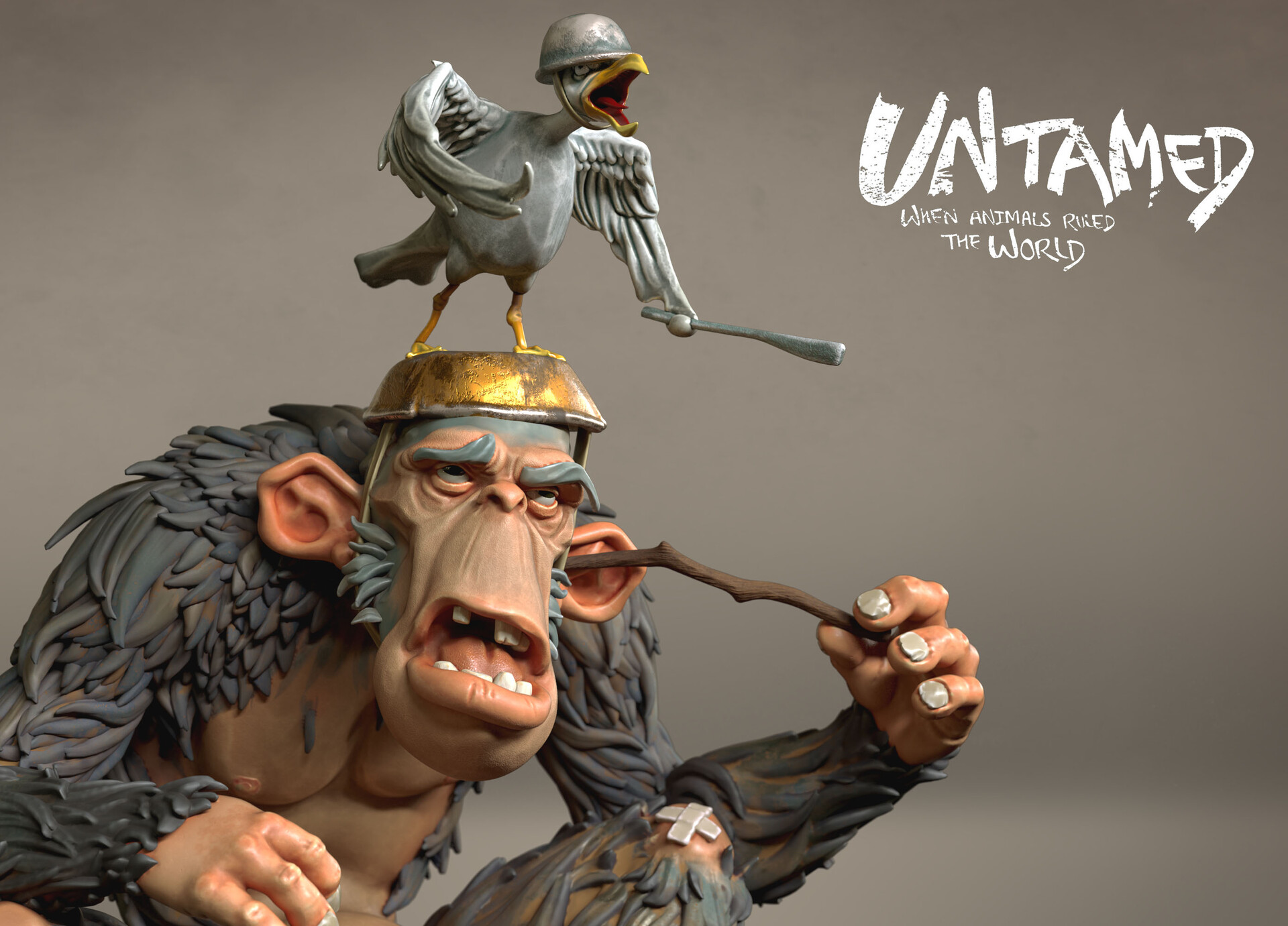 ArtStation - Untamed Submission - Mr Ape & Mr Bird