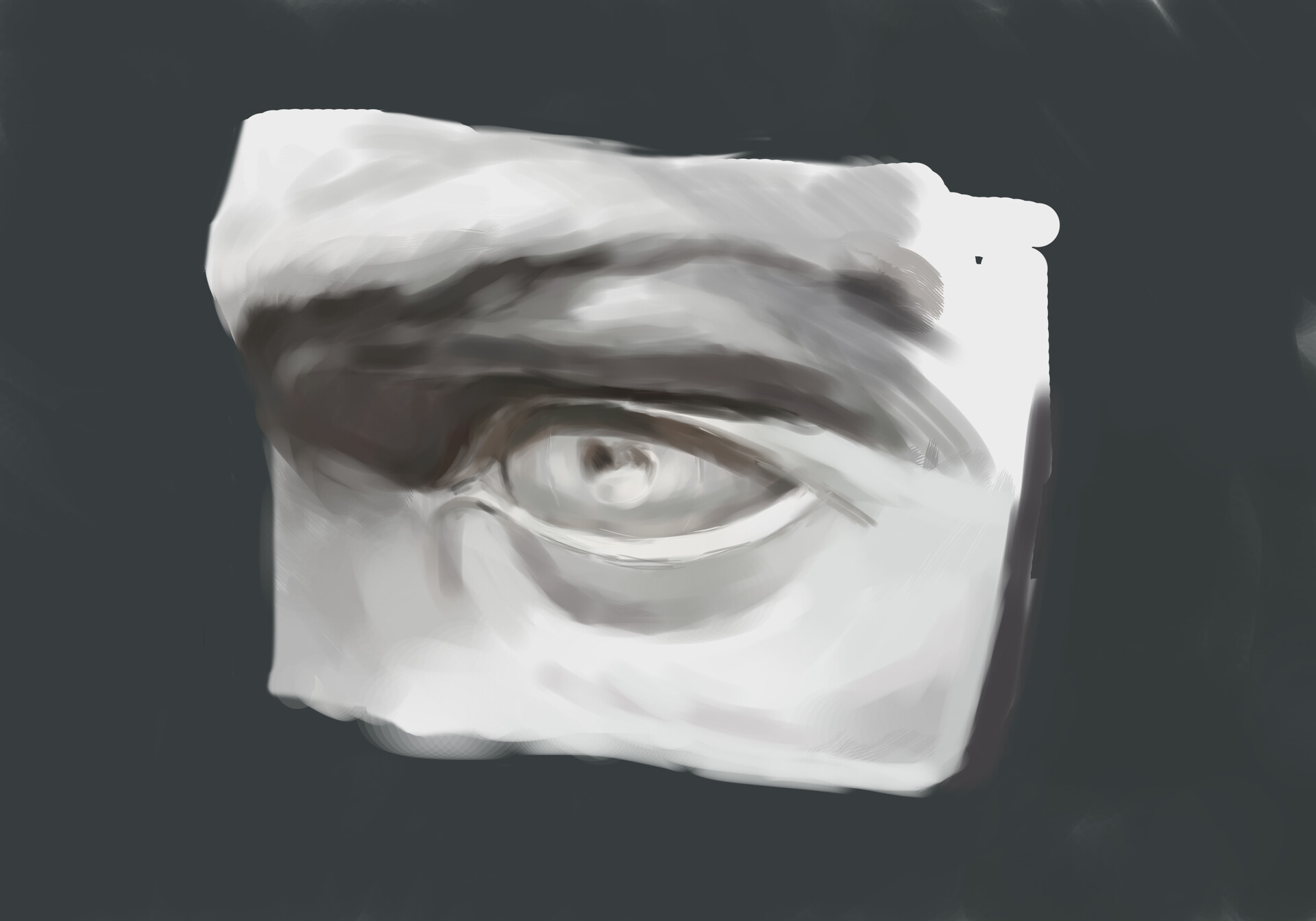 ArtStation - Value study - David's eye