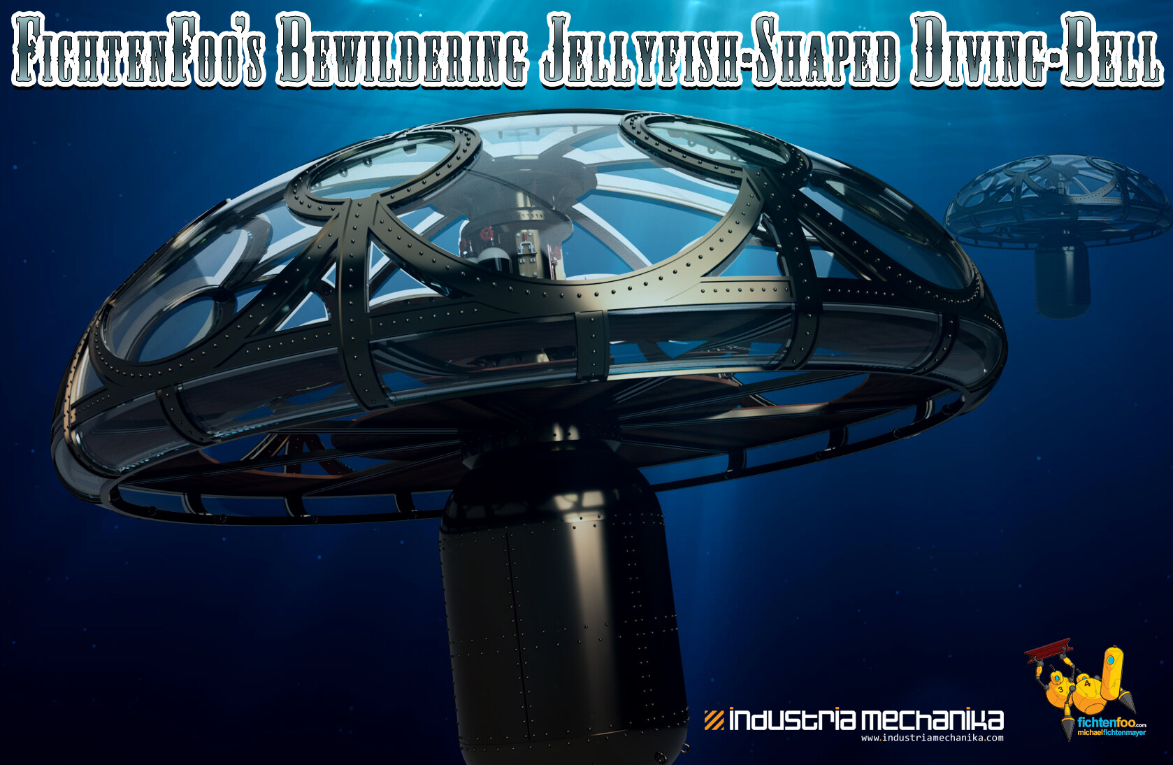 ArtStation - FichtenFoo's Bewildering Jellyfish-Shaped Diving Bell