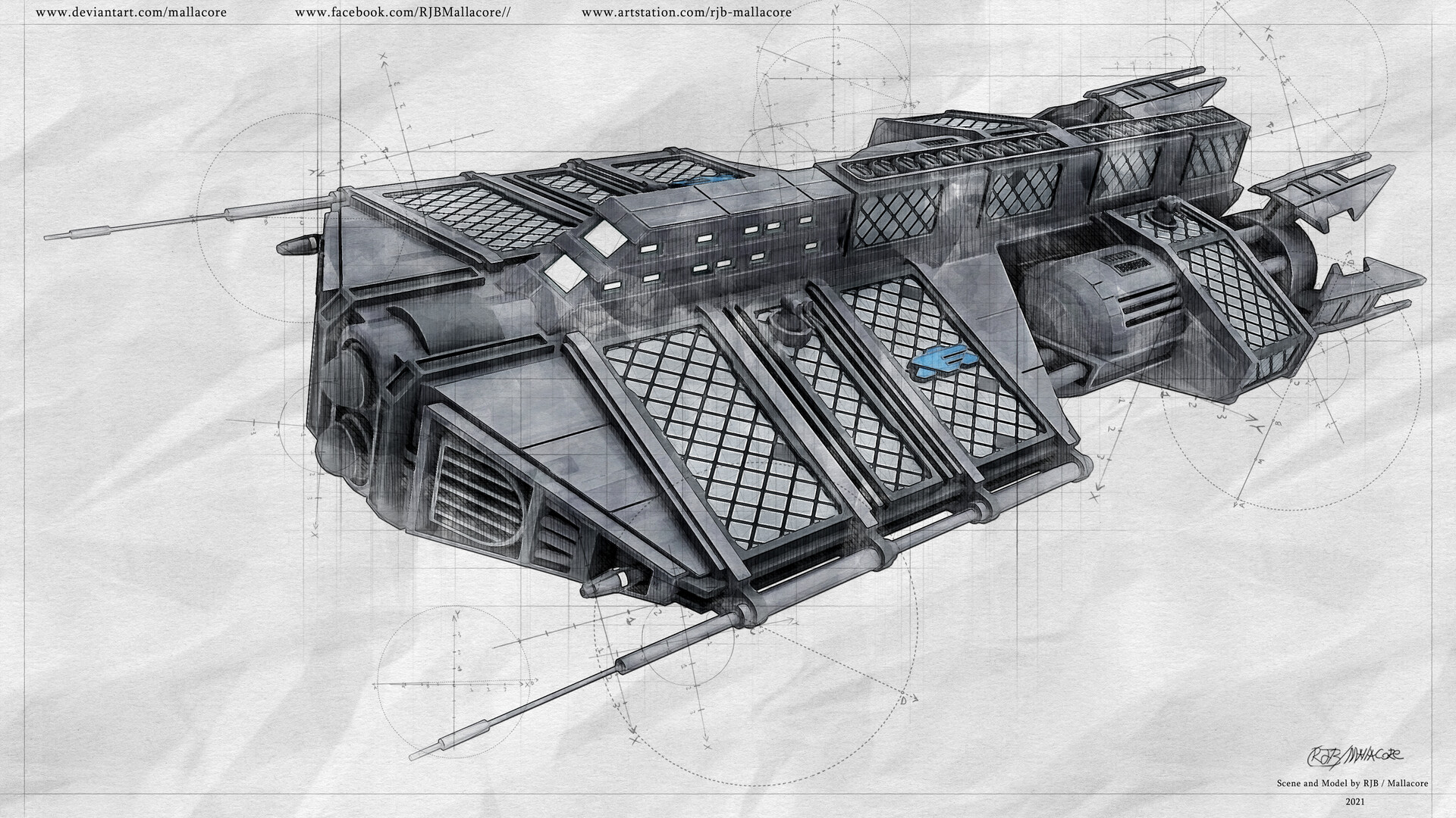 ArtStation - Babylon 5 - Original design -Sketch Style- 2021