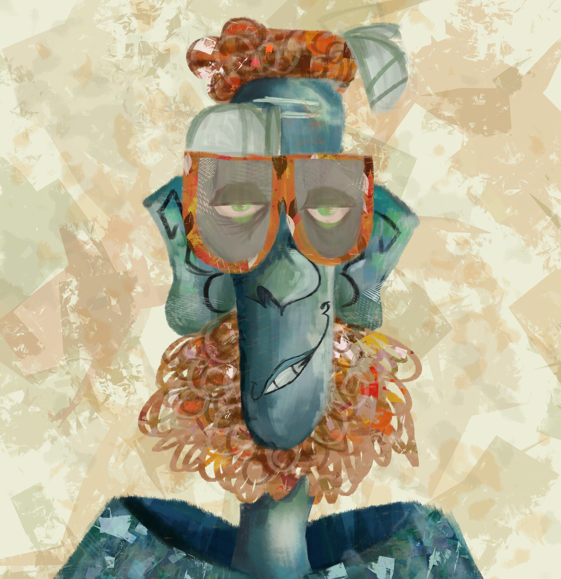 ArtStation - Face Painting-character design and colour palette experiments