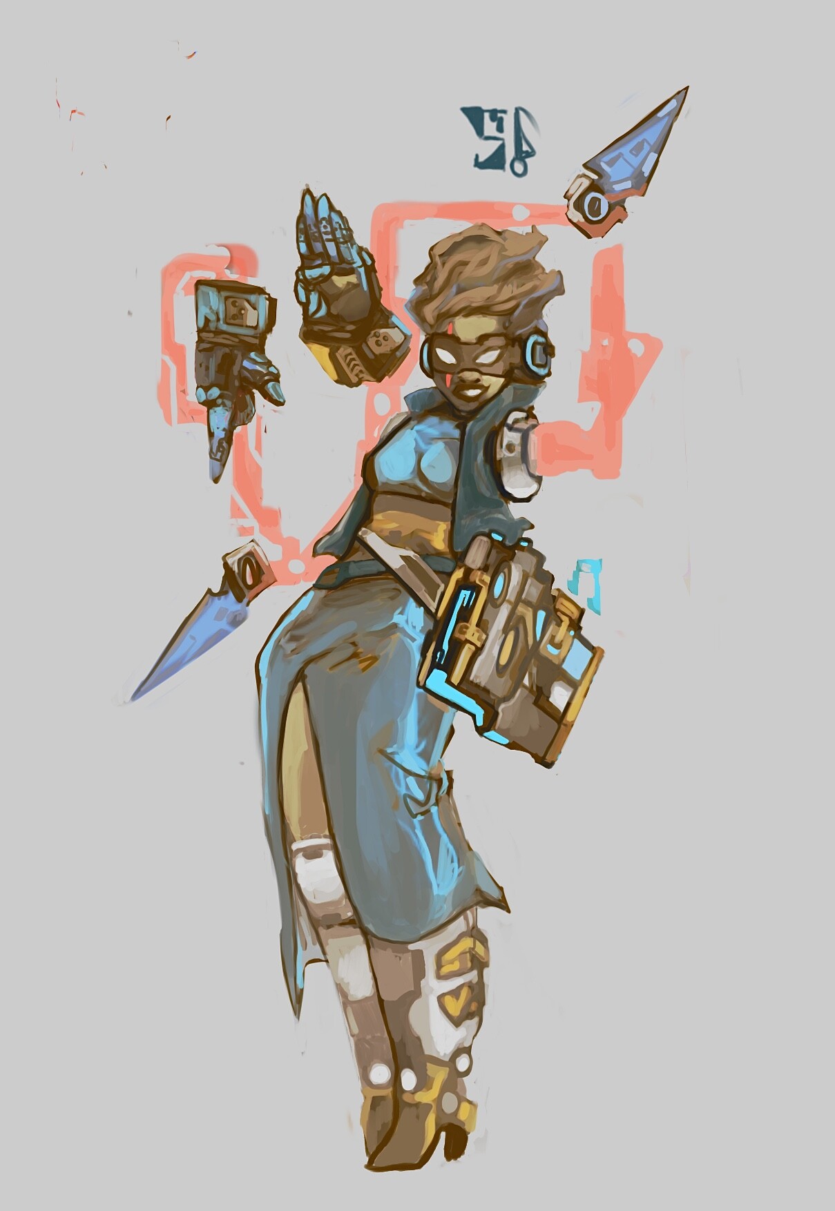 ArtStation - Cyber Kunoichi Concept