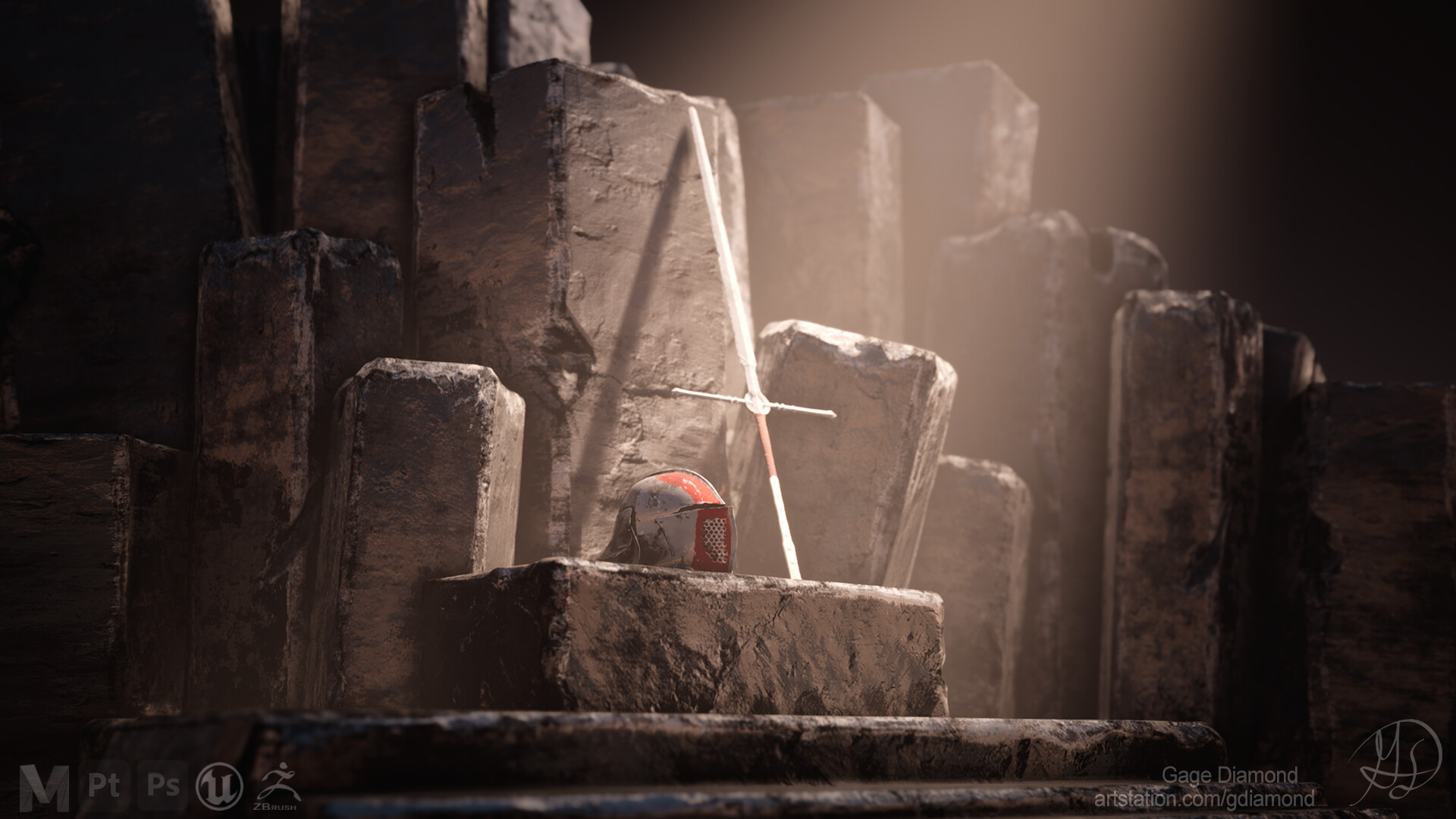 ArtStation - Mortal Shell Inspired Diorama