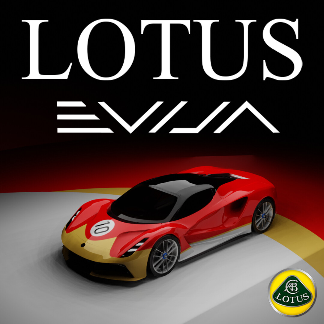ArtStation - 2019 Lotus Evija (Gold Leaf)