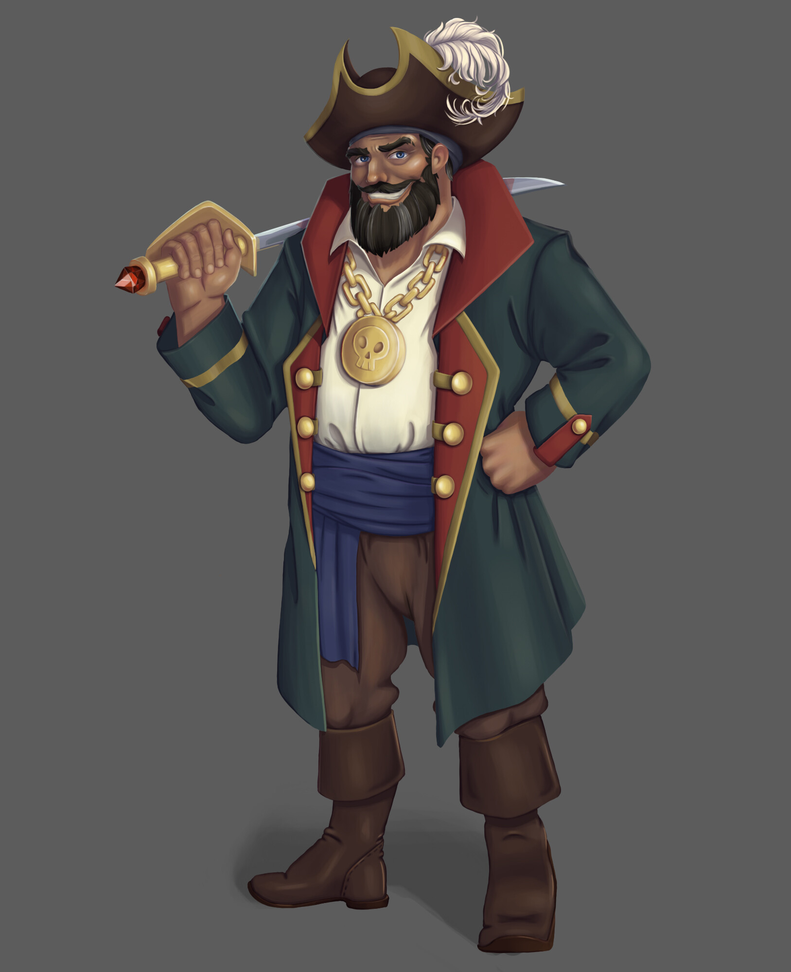 ArtStation - Pirate captain