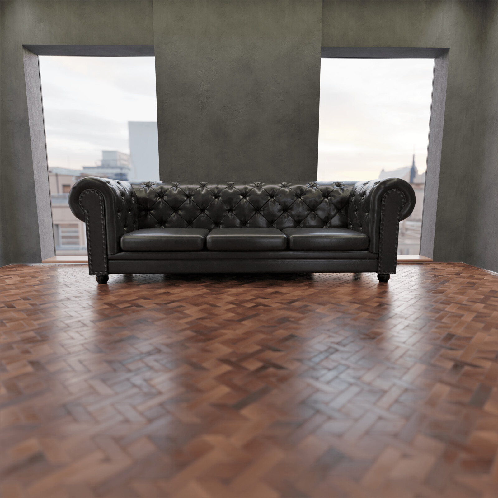 Harry Singh - Chesterfield leather sofa