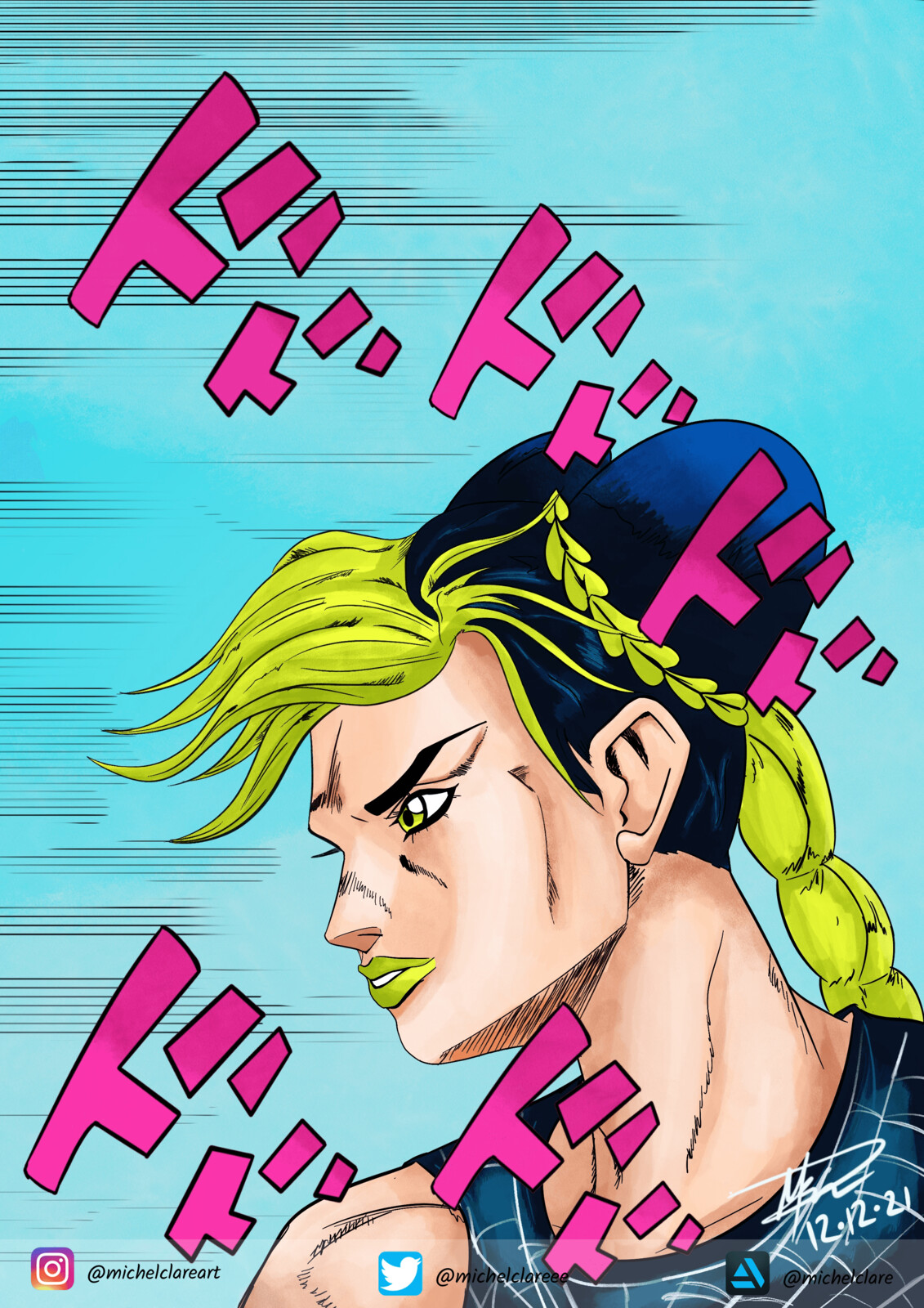 Michel Clare Davison - Jojo's Bizarre Adventure Part 6: Stone Ocean Fan-Art