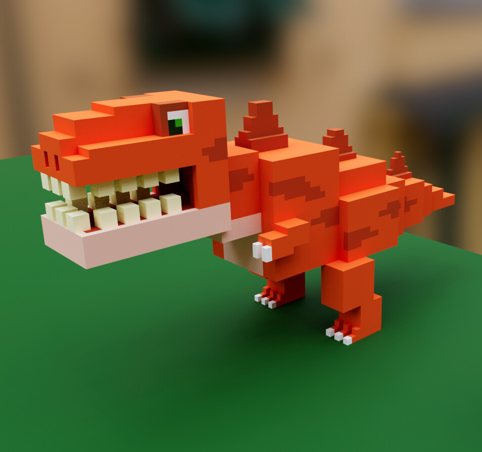 ArtStation - VoxEdit Dino