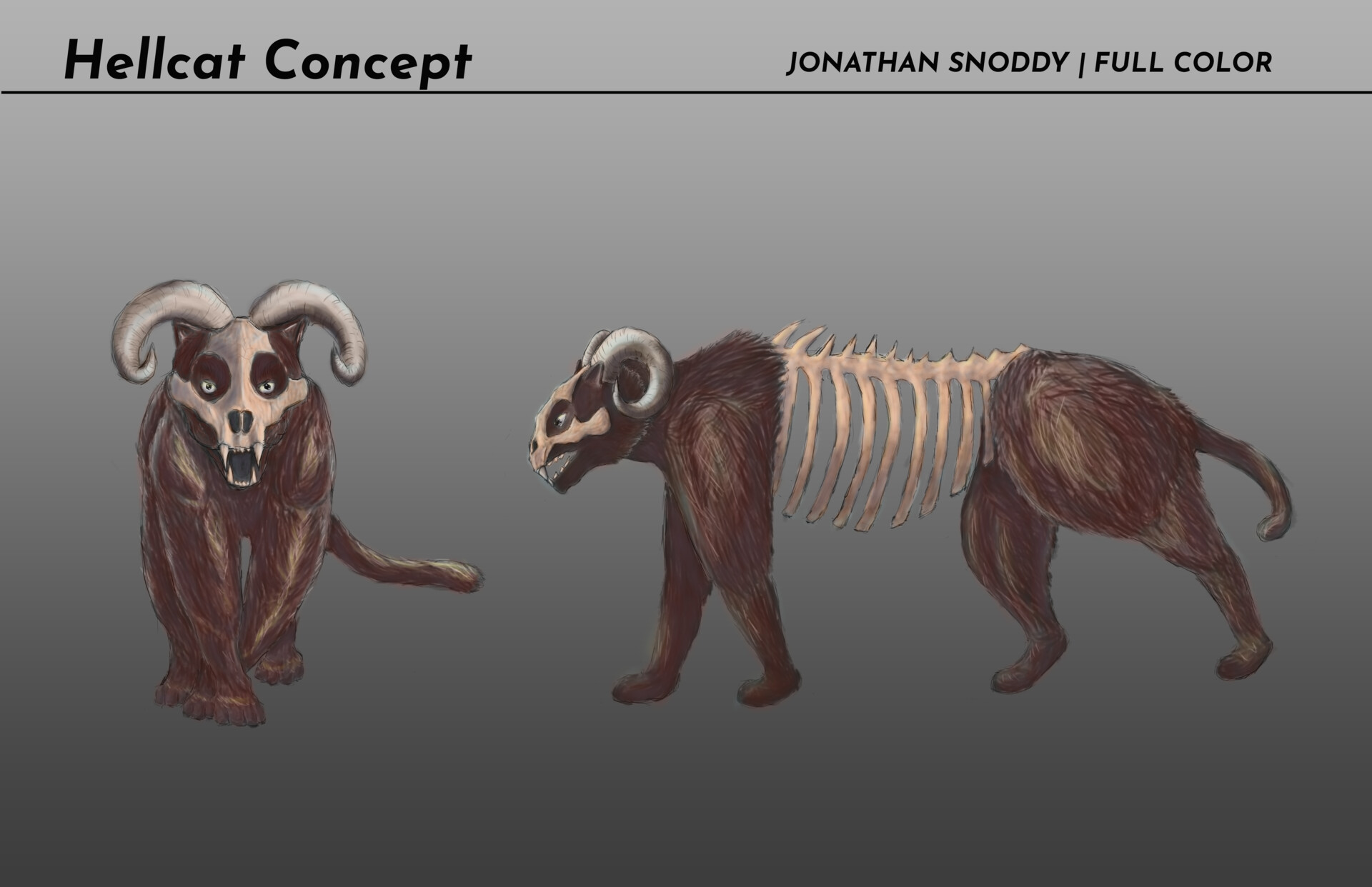 ArtStation - Hellcat Concept Digital Painting