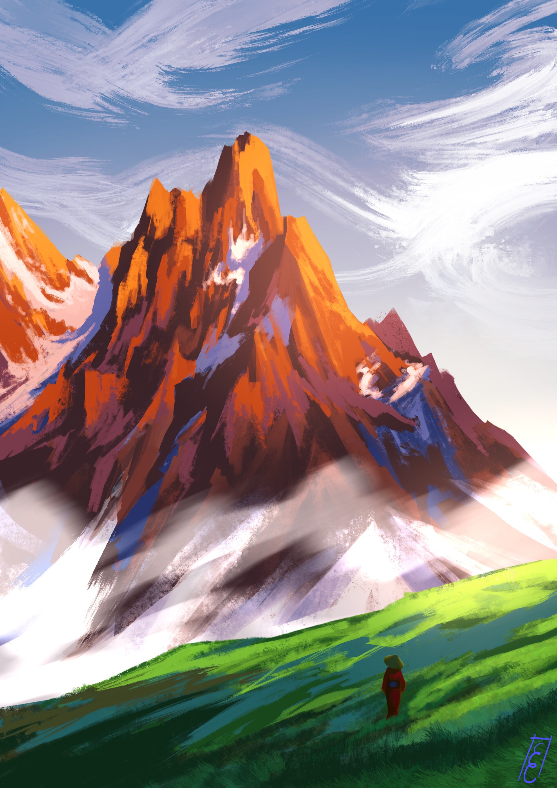 ArtStation - Landscape Study, 2hrs