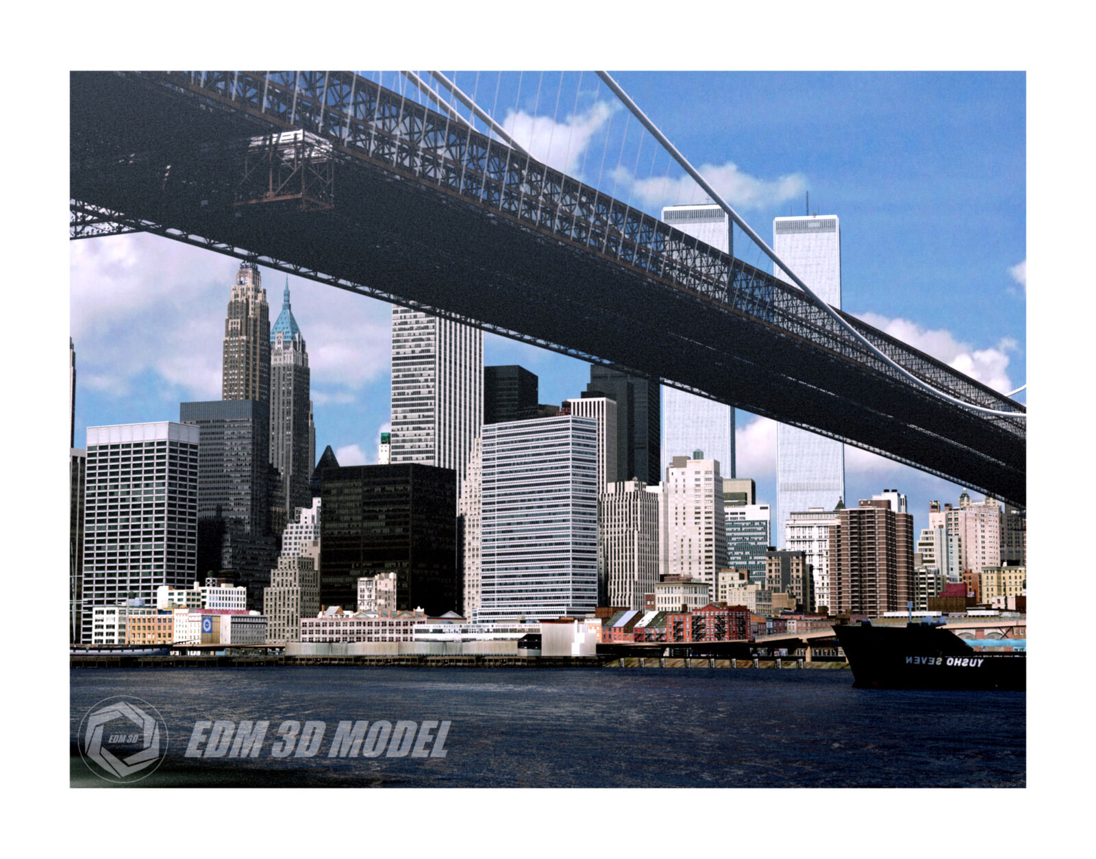 edm 3d model - 75 MANHATTAN SKYLINE