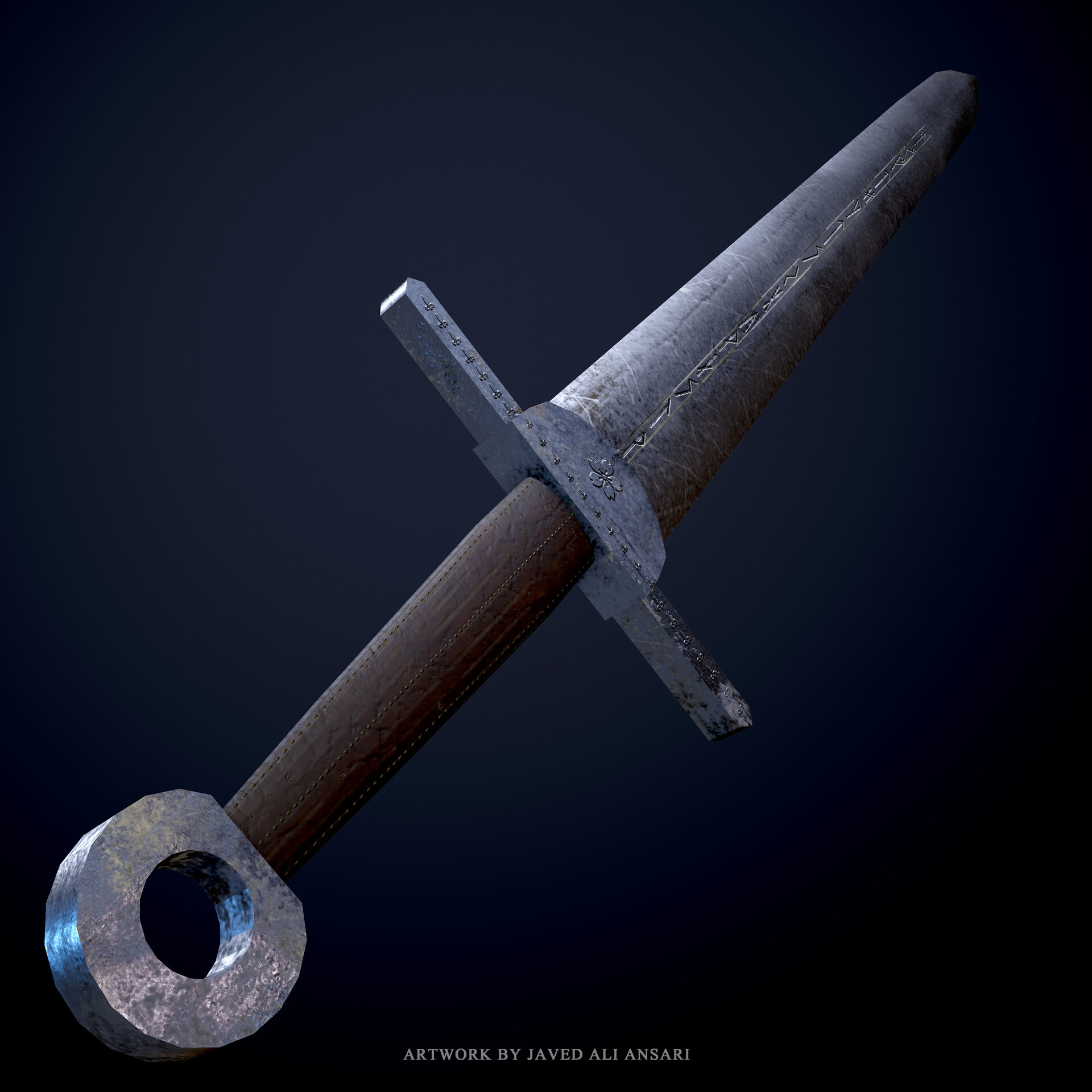 ArtStation - knight sword 3d realistic