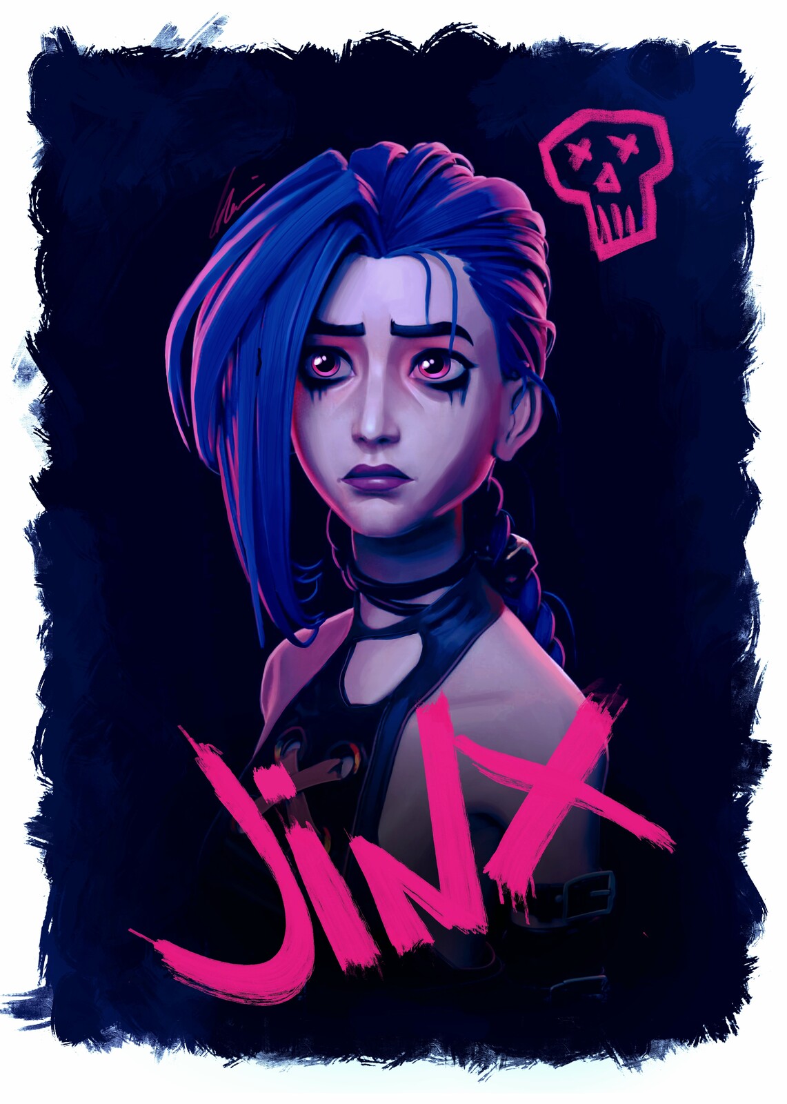 James Marosi - Jinx Arcane (League of Legends) illustration