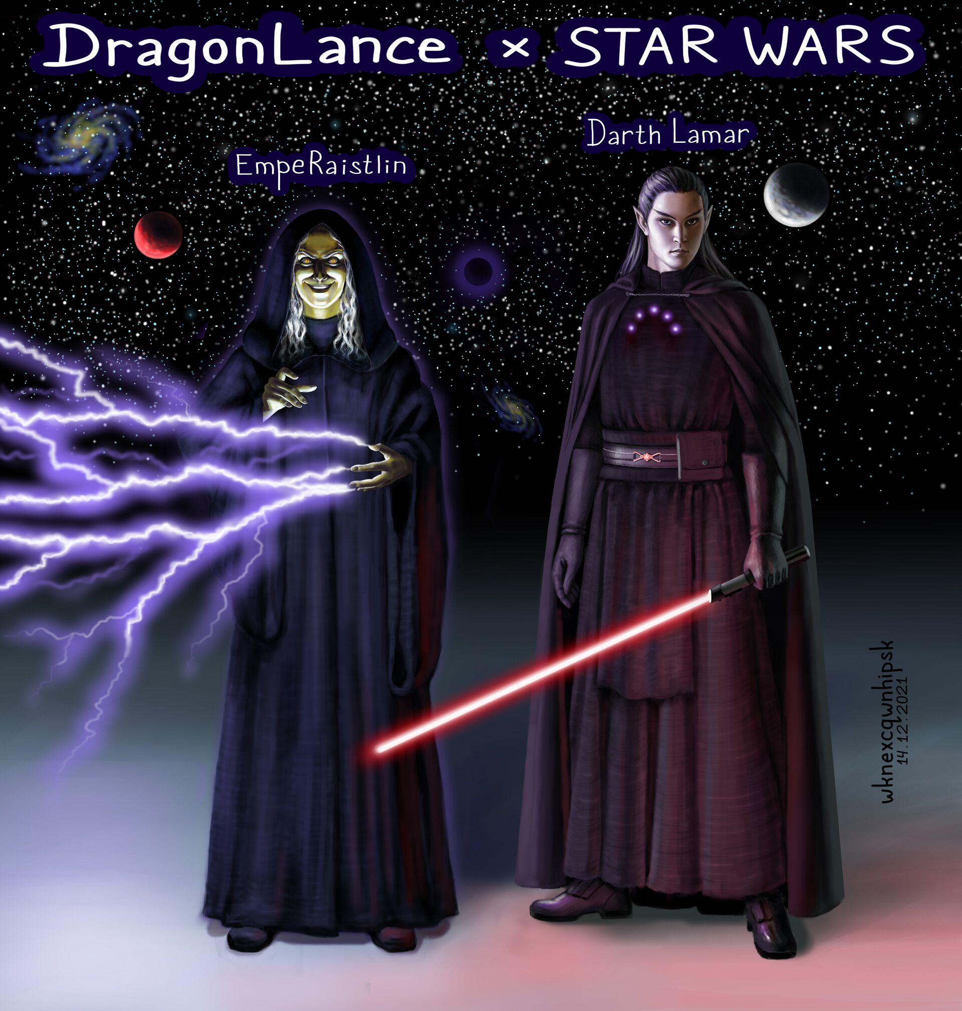 ArtStation - DragonLance x Star Wars - Raistlin and Dalamar