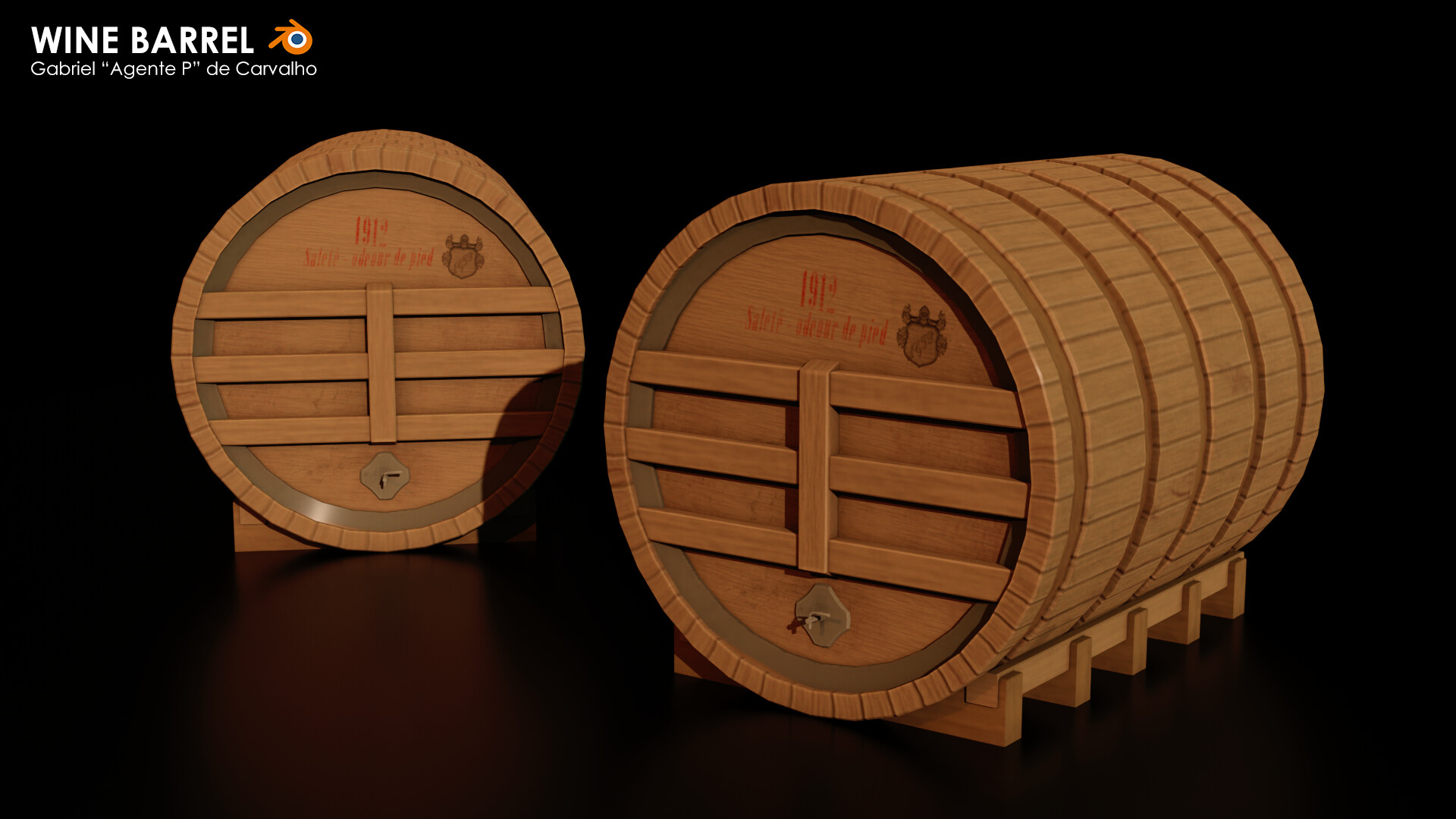 ArtStation - Wine Barrel
