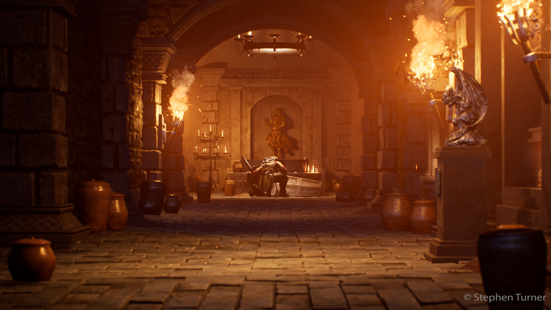 Stephen Turner Art - Medieval Dungeon - Lighting