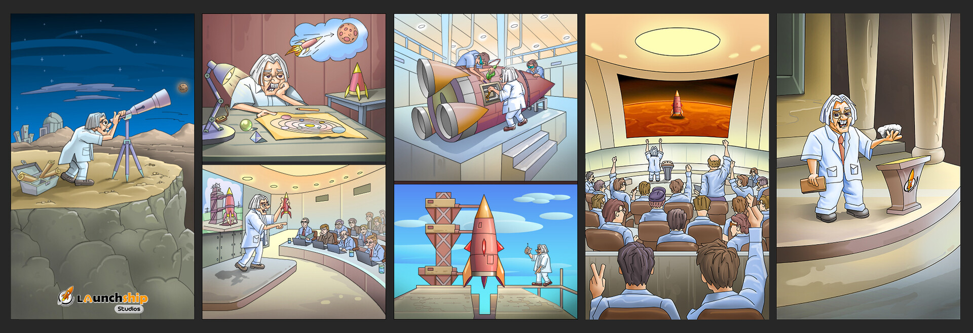 ArtStation - 2D Game Intro Sketches & Designing