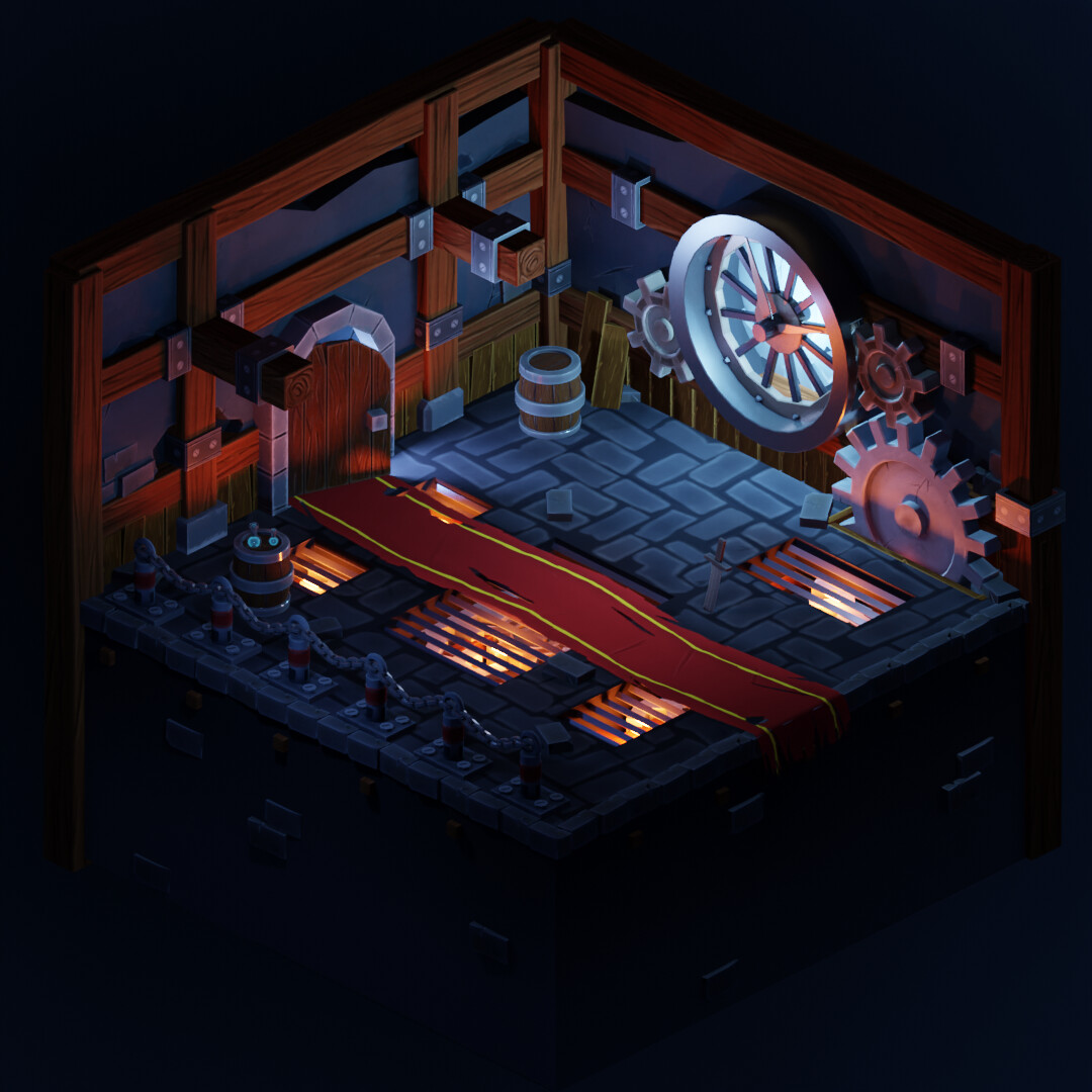 ArtStation - Cool dungeon scene