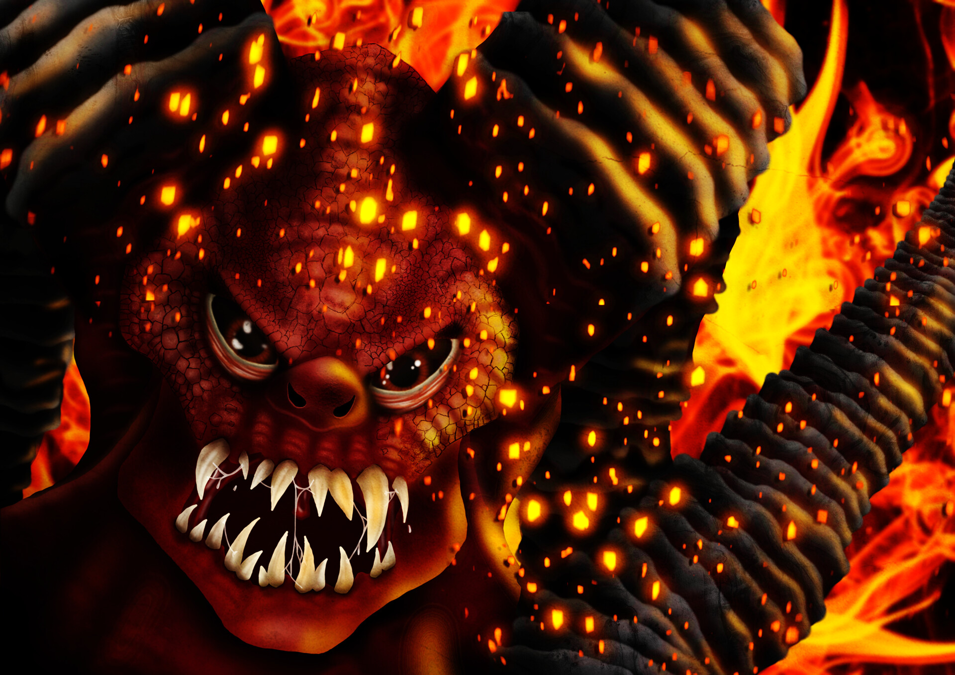 ArtStation - First look at a demon