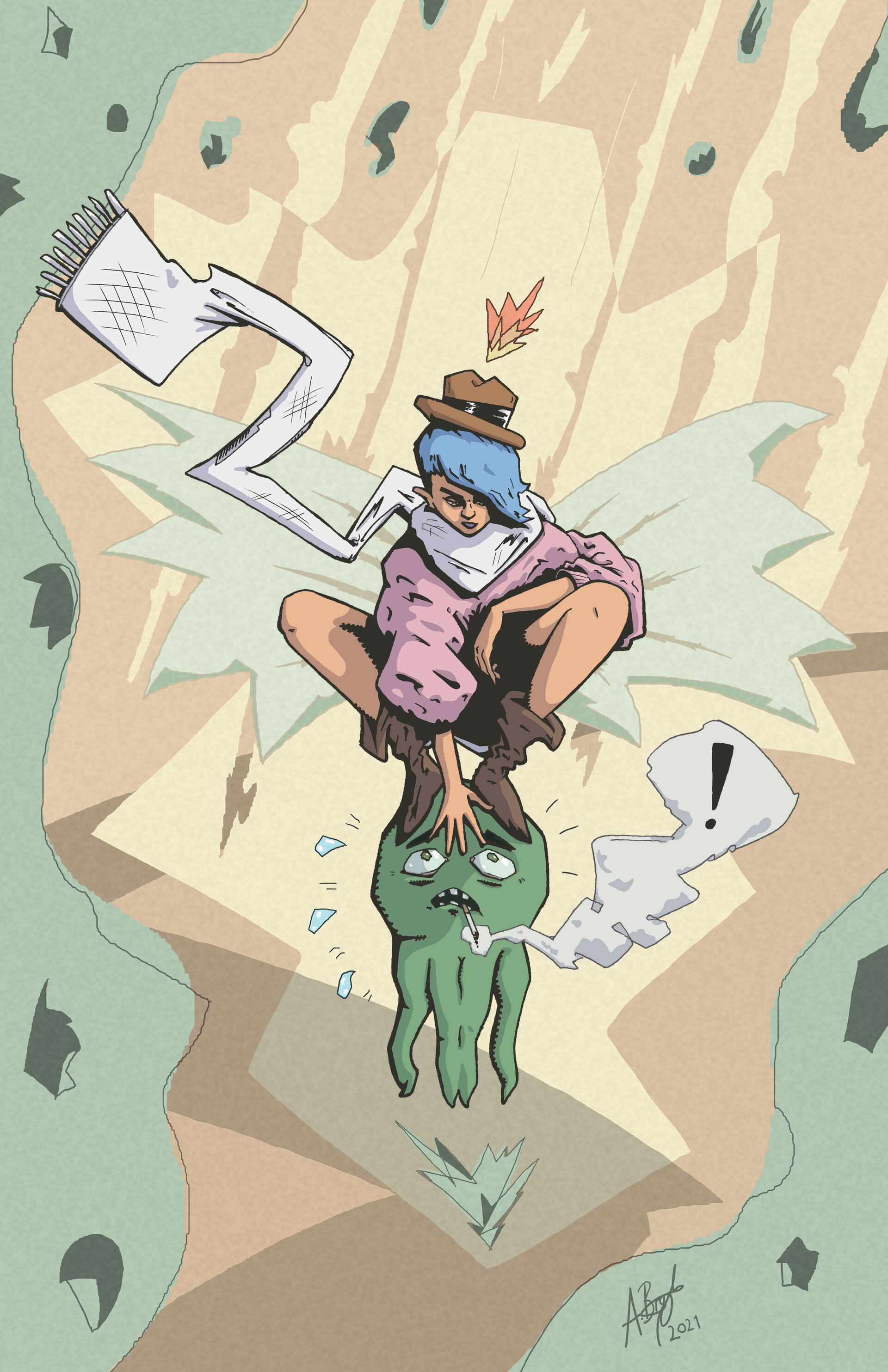 ArtStation - Dio & Gordi Grrl Scouts Stone Ghost Fanart