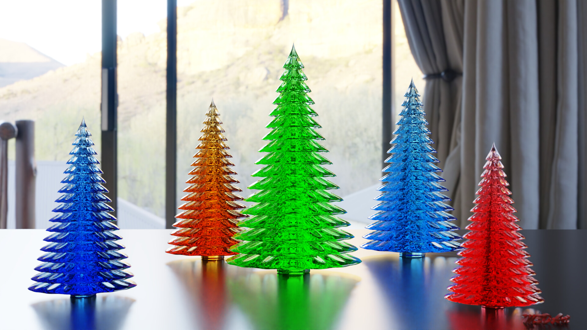 ArtStation - Glas Christmas trees