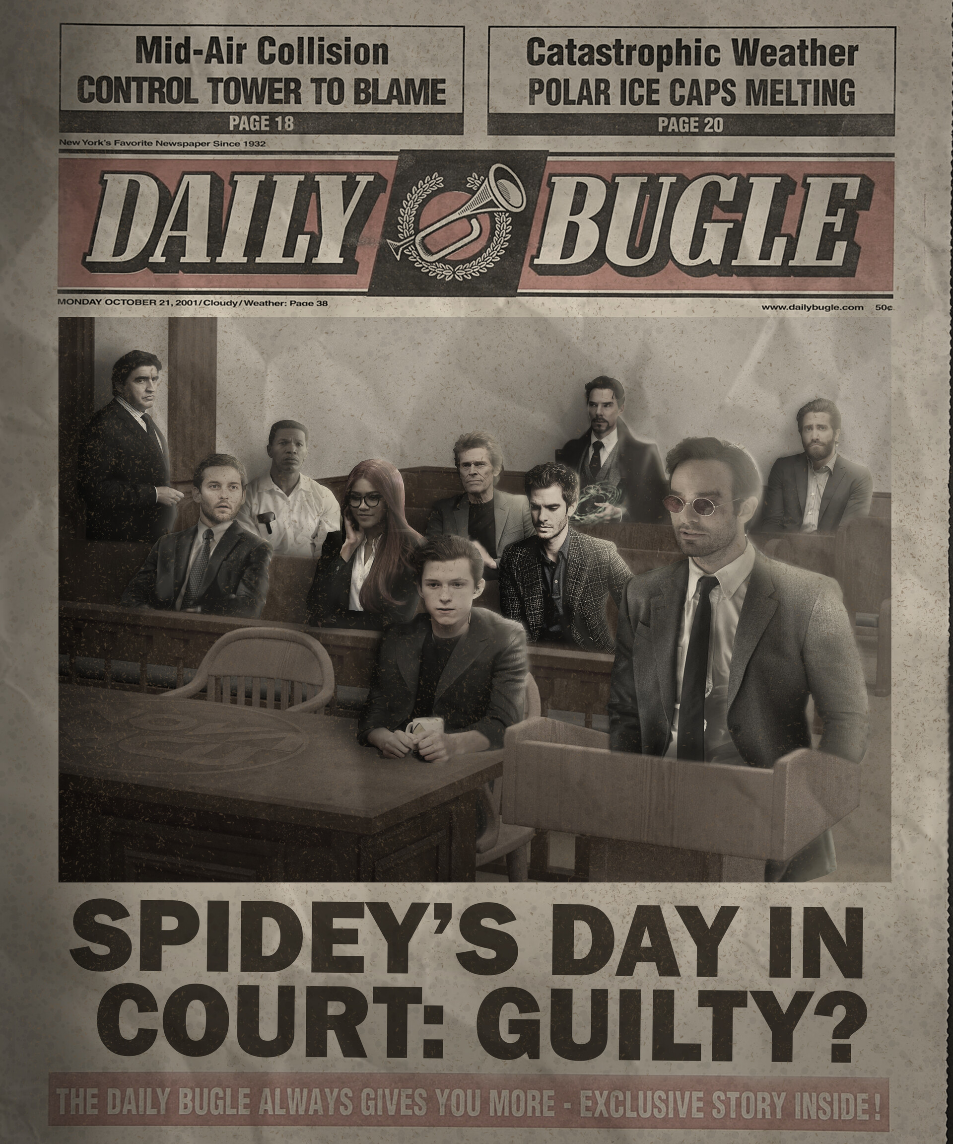 ArtStation - Spider-Man: No Way Home - Daily Bugle Newspaper