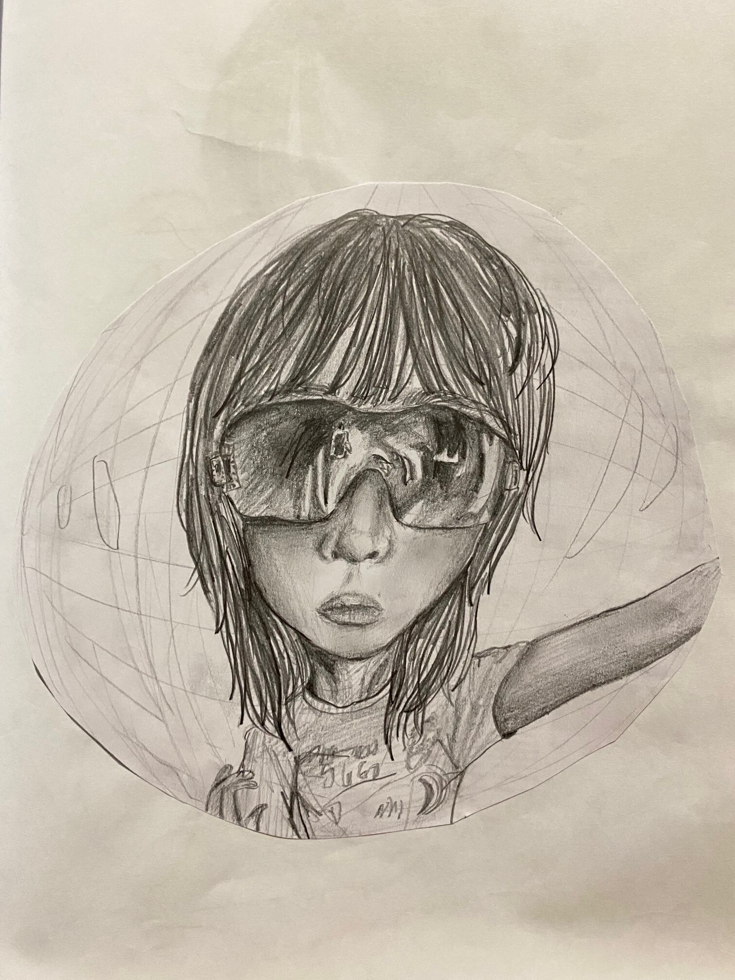 how to draw self portrait eyes