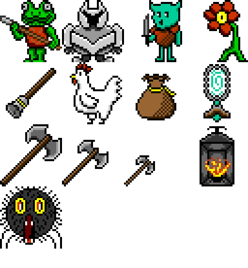 ArtStation - Pixel and Vector Art-D&D Inspired Characters and Items