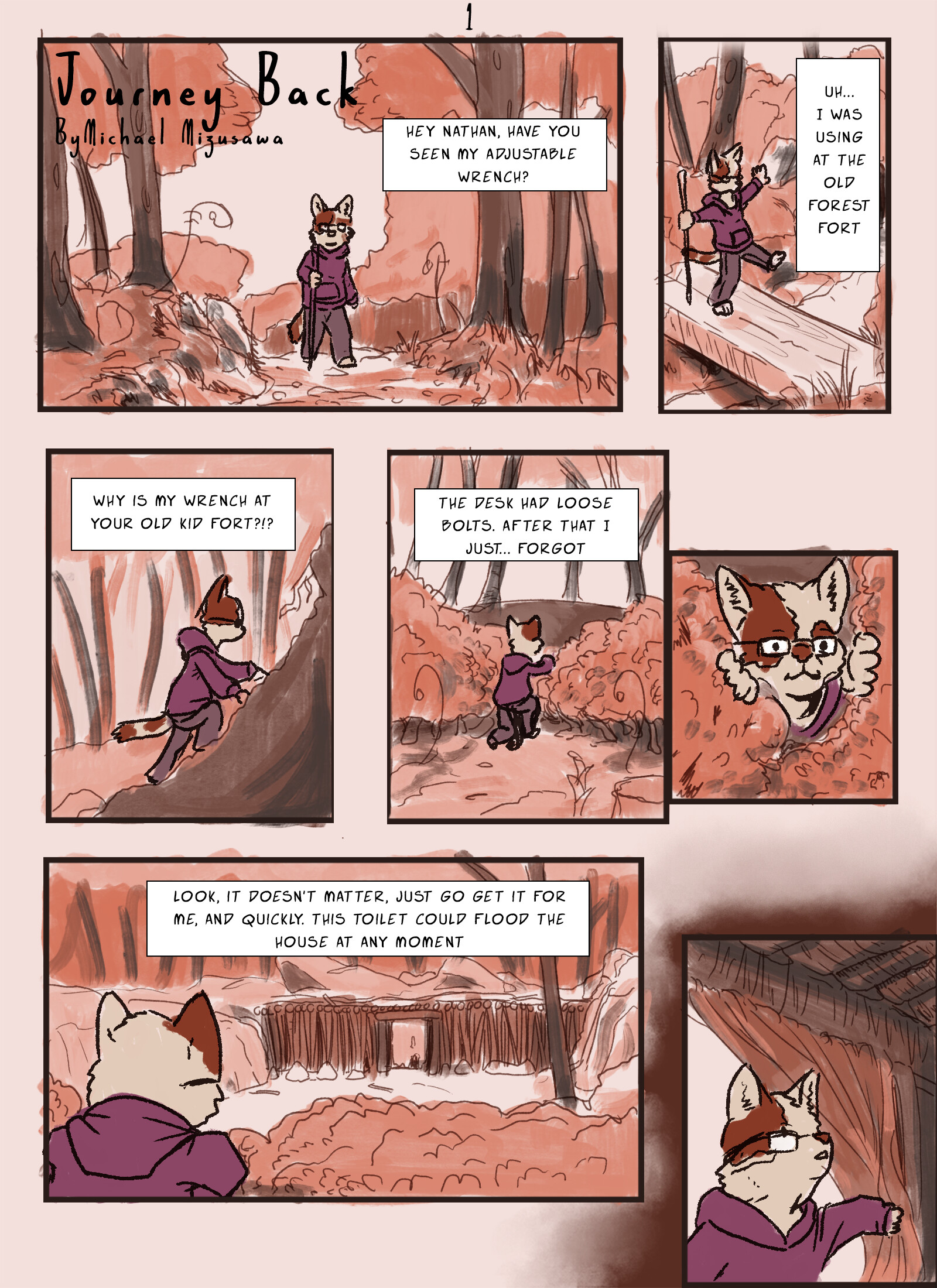 ArtStation - Comics 1 Project 4: 3 page comic
