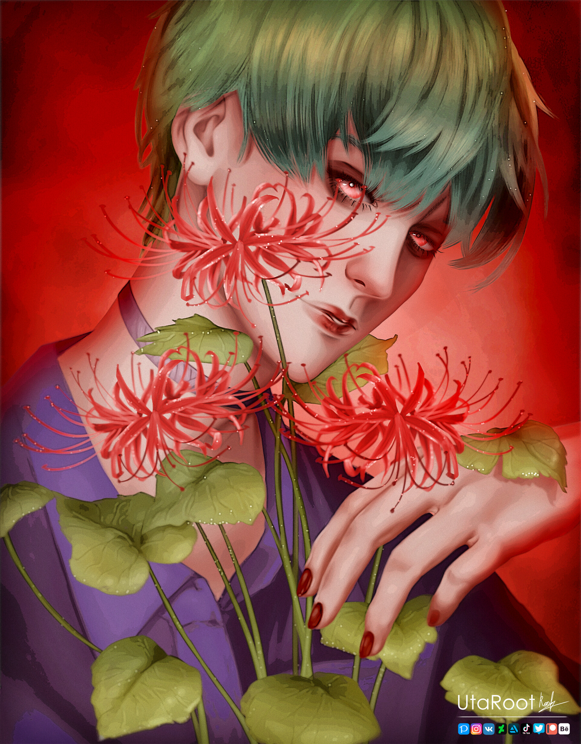 ArtStation - The Boy in lycorises