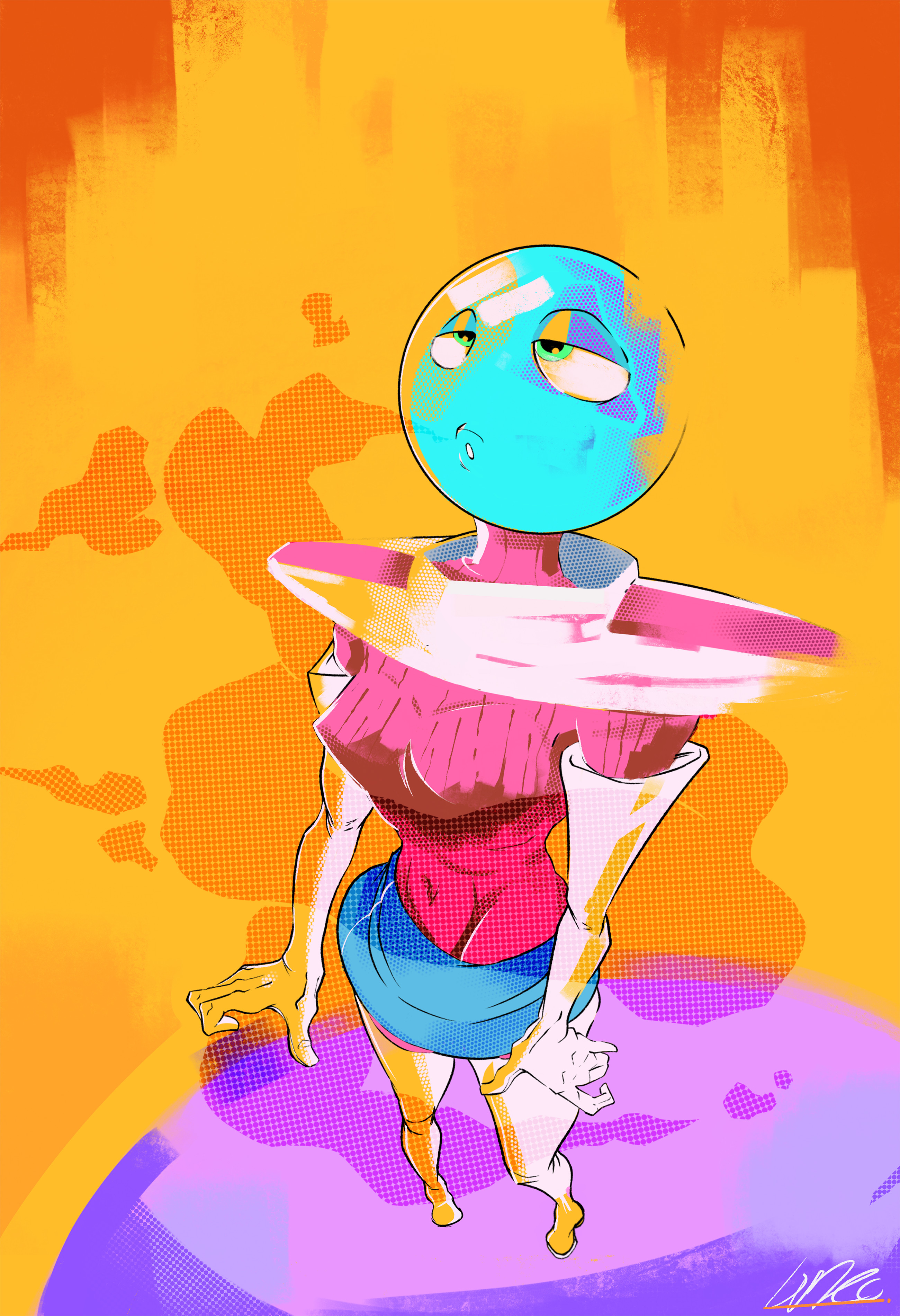 Felix Cowan - Purple and Orange